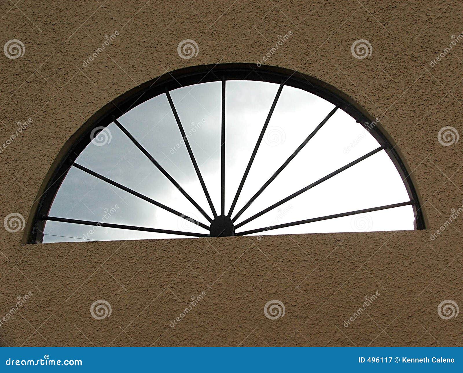 Half-circle window stock image. Image of radians, panes - 496117