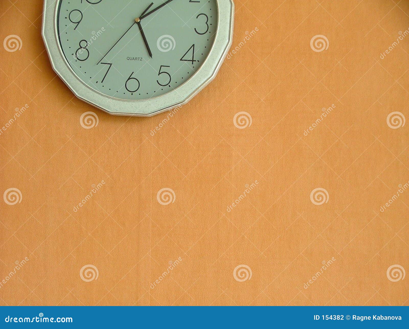 Half a clock stock photo. Image of home, timepiece, flat - 154382