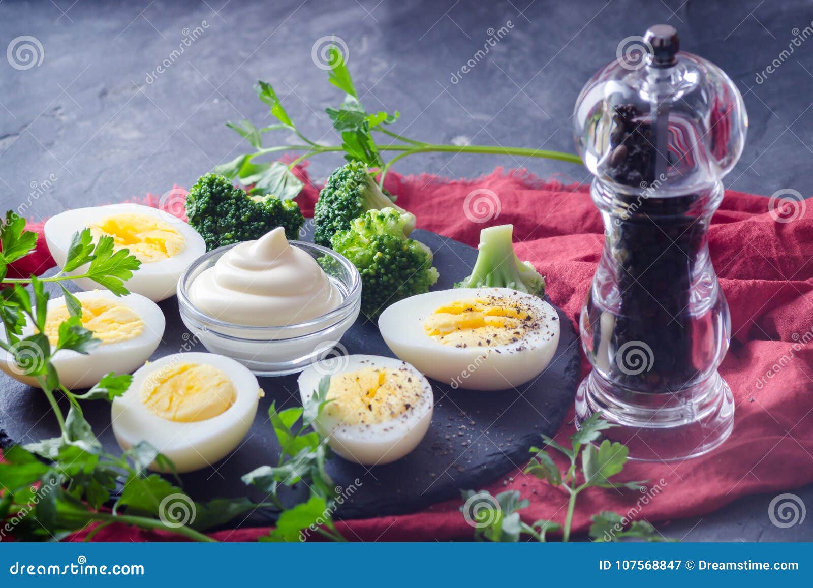 Half Cooked Chicken Eggs on a Plate. Stock Image - Image of diet, food ...