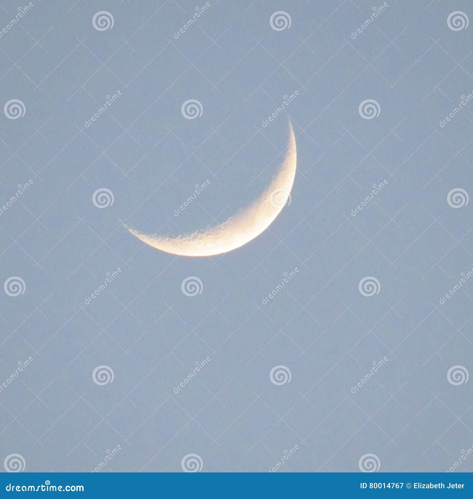 Half Crescent Moon in Night Sky Stock Image - Image of daytime, craters ...