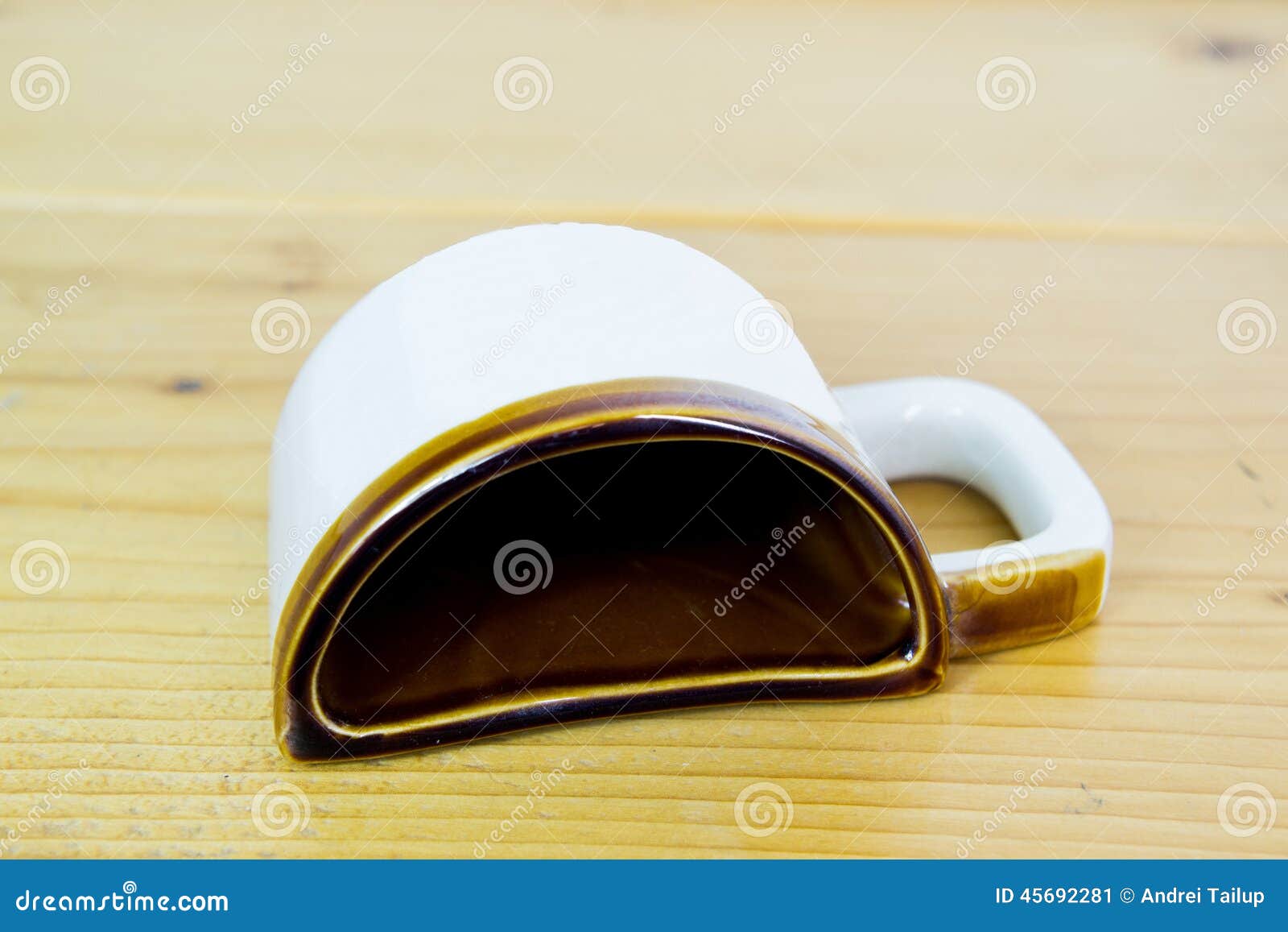 Half a cup of coffee stock image. Image of brown, beverage - 45692281