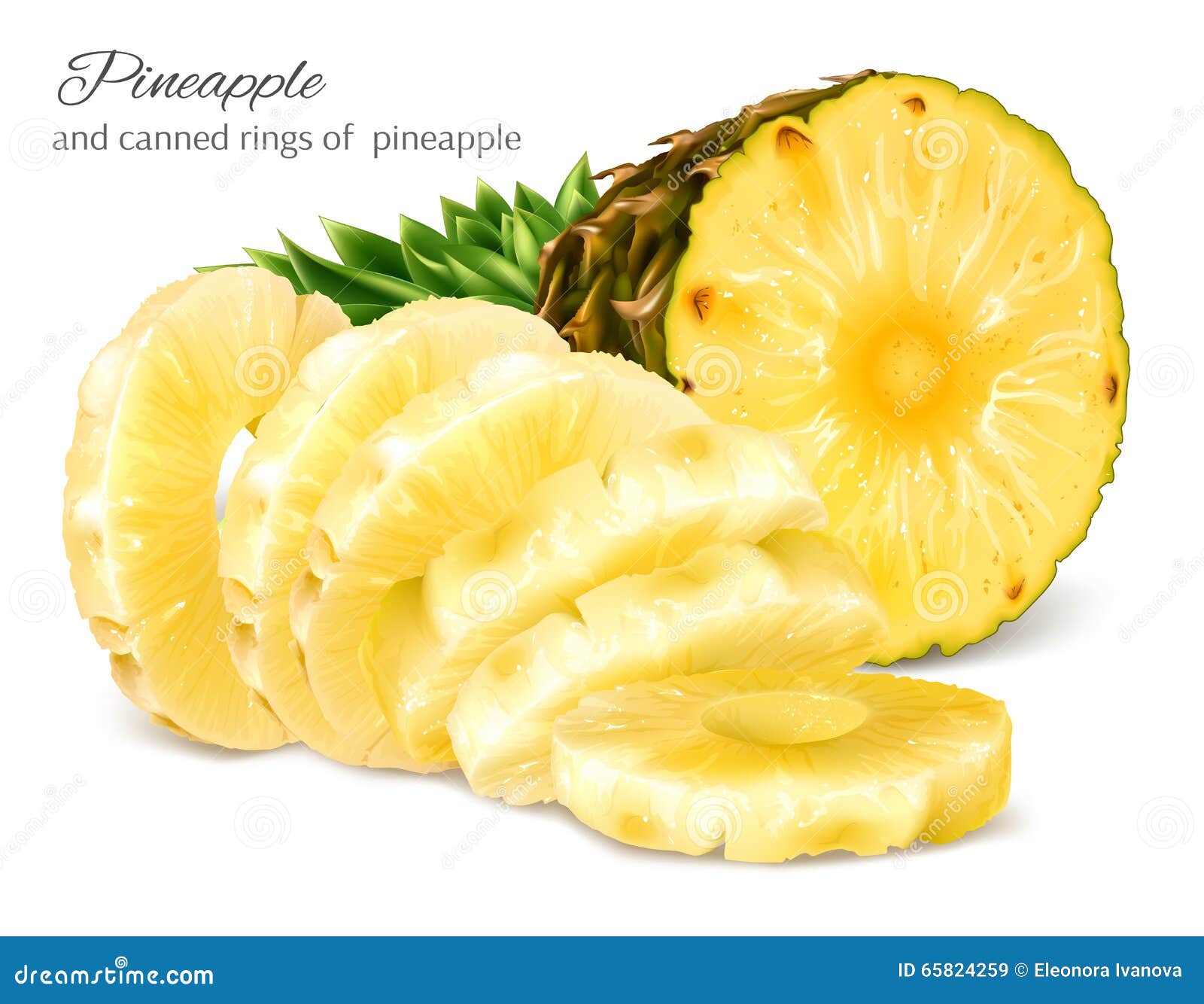 Sliced Pineapple On Trendy Pantone Willow Color Background. Funny ...