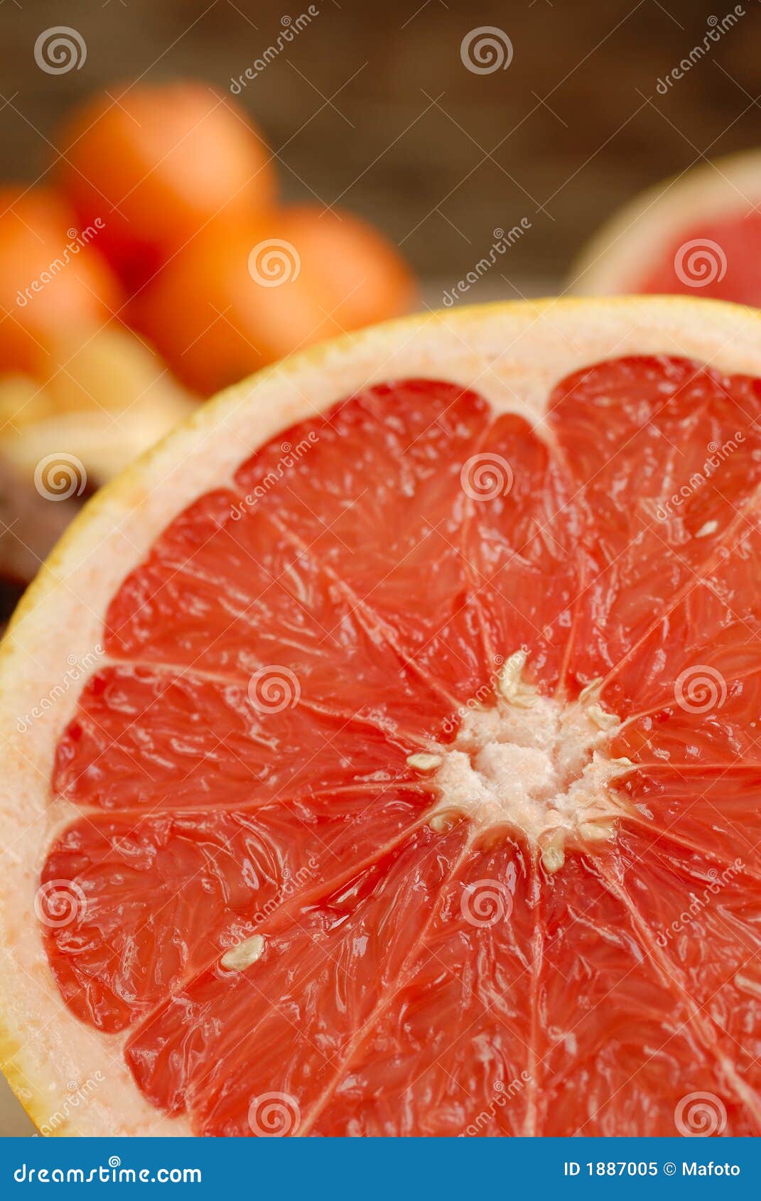 Half-cut grapefruit stock image. Image of natural, citrus - 1887005