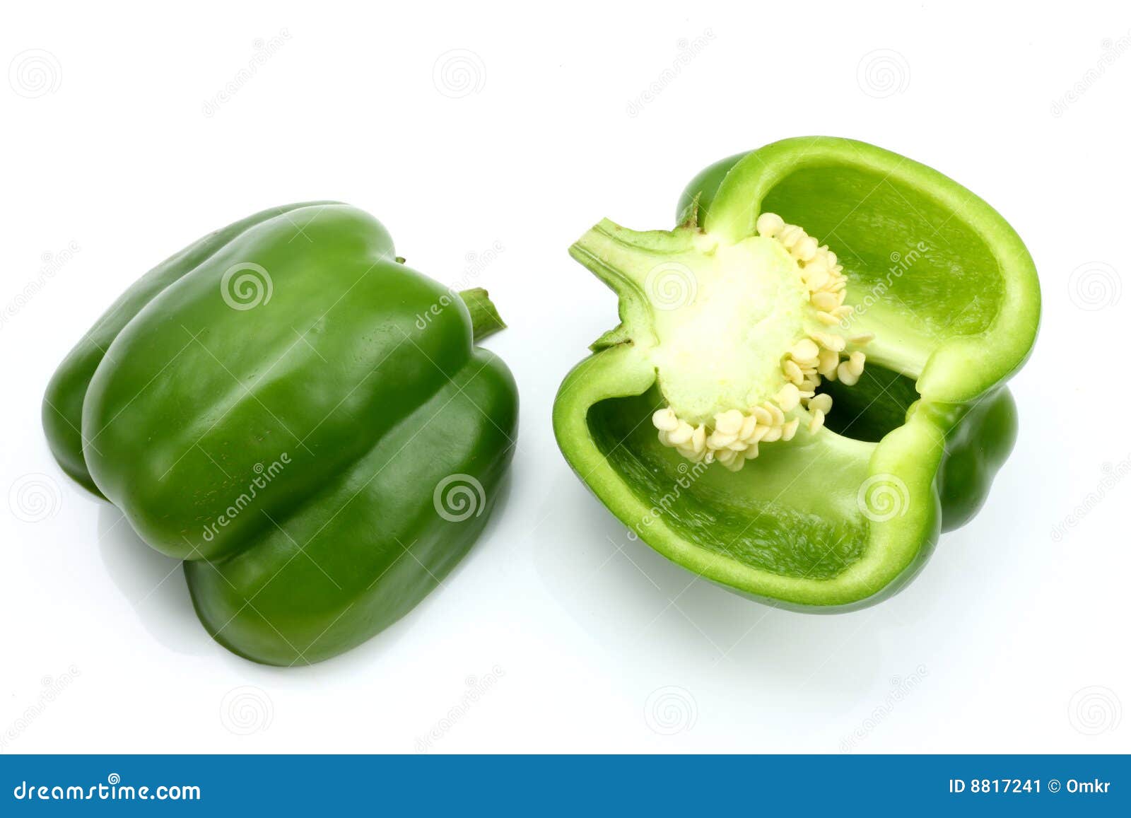 Half Capsicum Sweet Bell Pepper Vegetable Food Ingredient Halved Cut ...