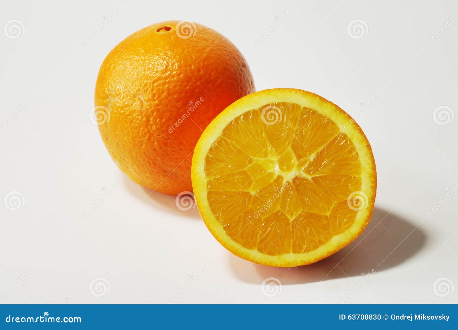 Half Cut Open Orange stock photo. Image of tropical, freshness - 63700830