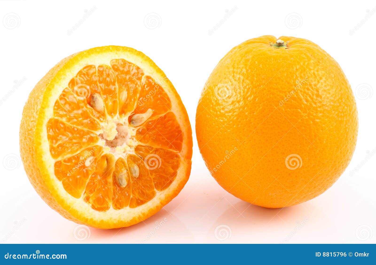 Half cut orange stock photo. Image of delicious, citrus - 8815796
