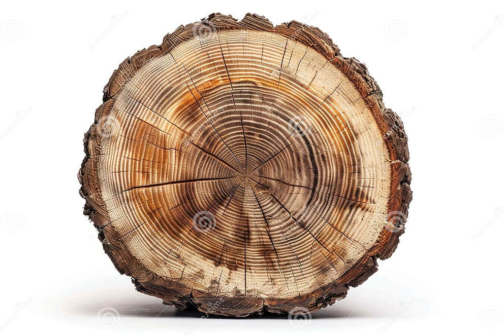 Half-cut Tree Log on the Ground Stock Image - Image of outdoor ...