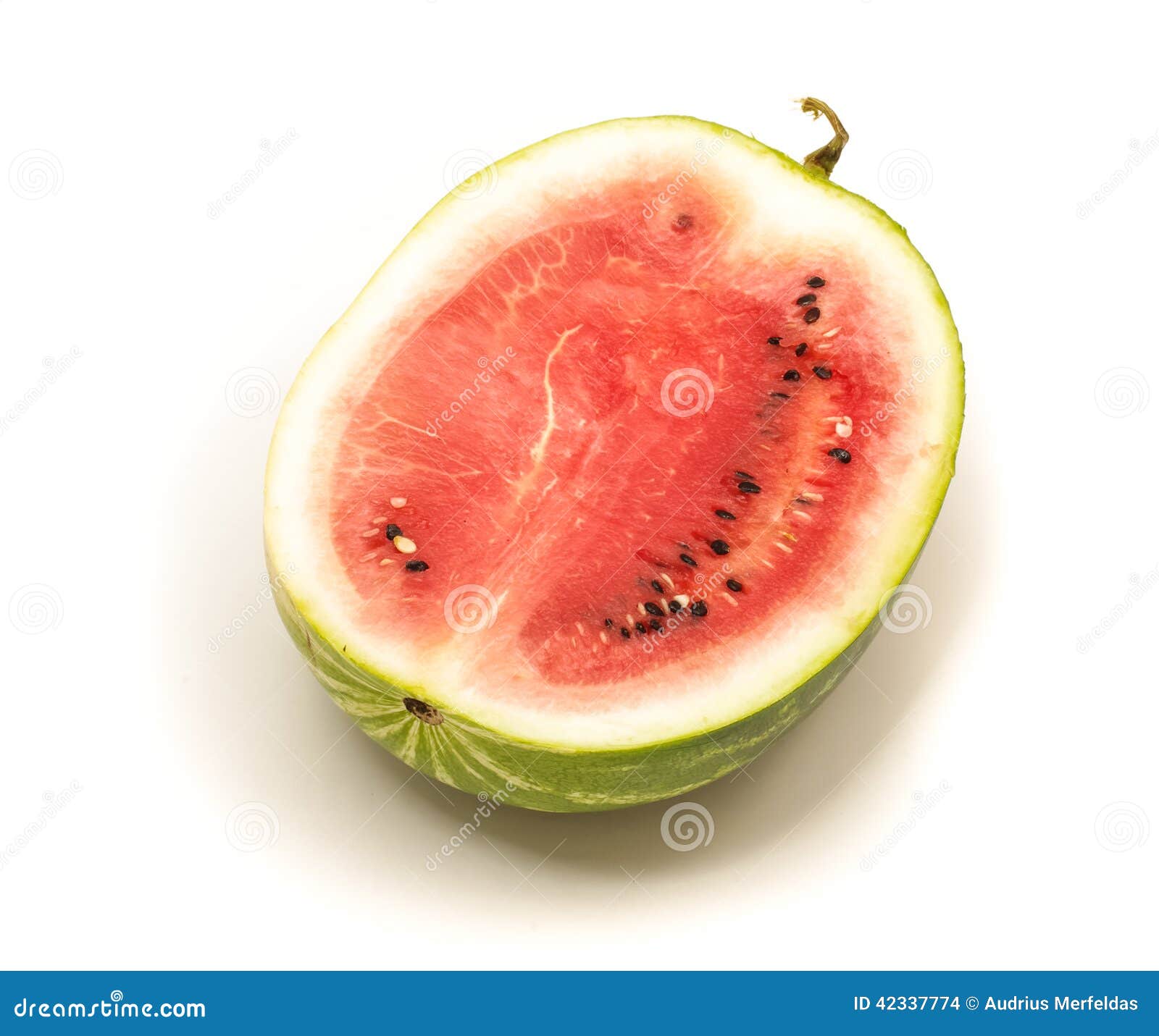 Half Cut Watermelon Isolated on the White Background Stock Photo ...