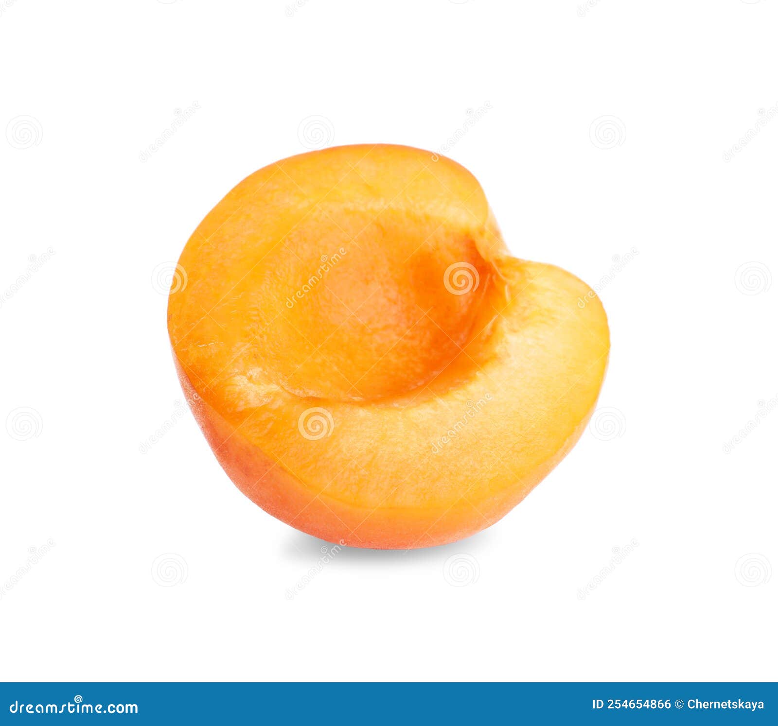 Half of Delicious Ripe Apricot Isolated Stock Photo - Image of recipe ...