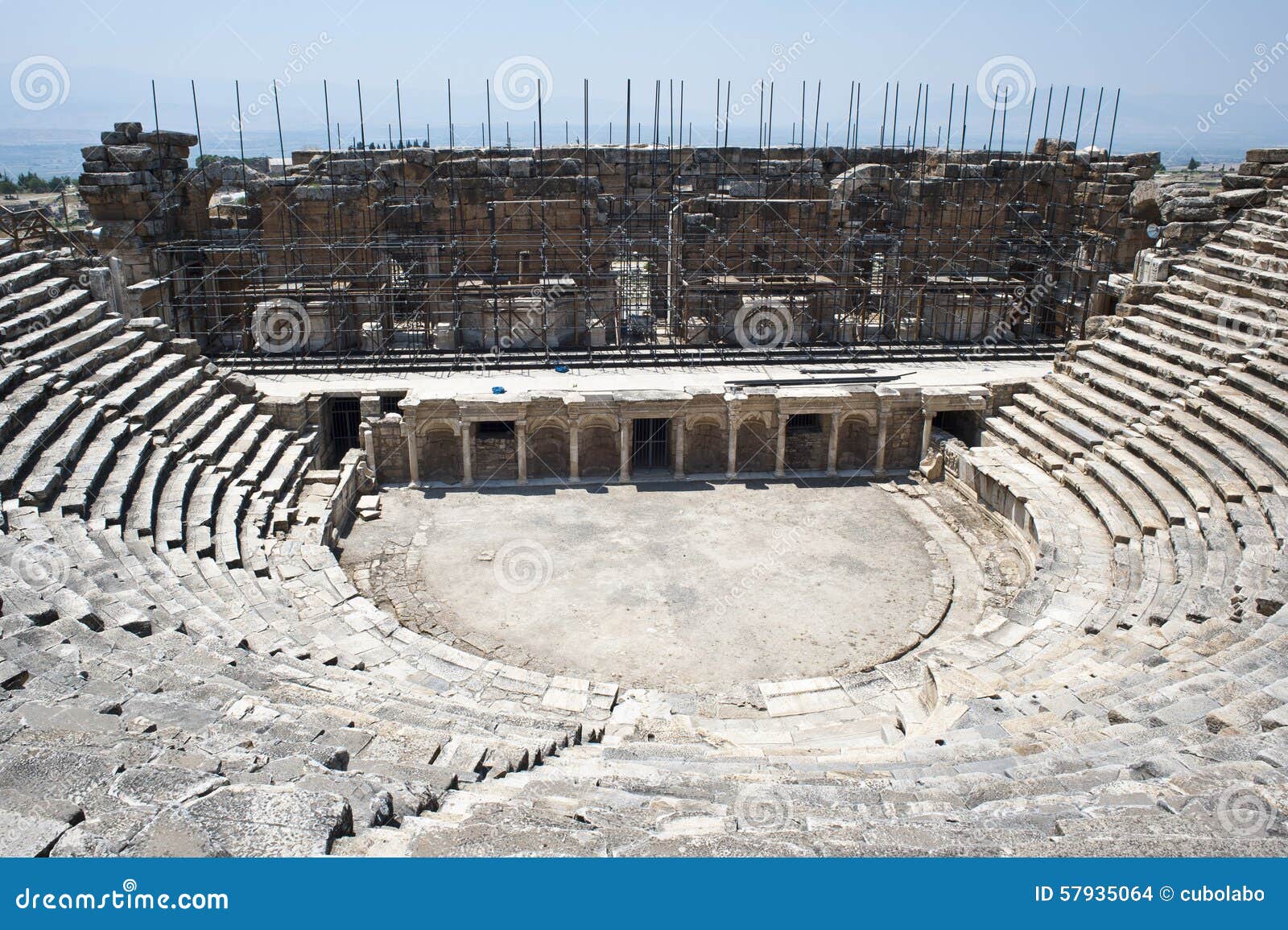 Half-destroyed Amphitheatre Stock Photo - Image of coliseum, europe ...