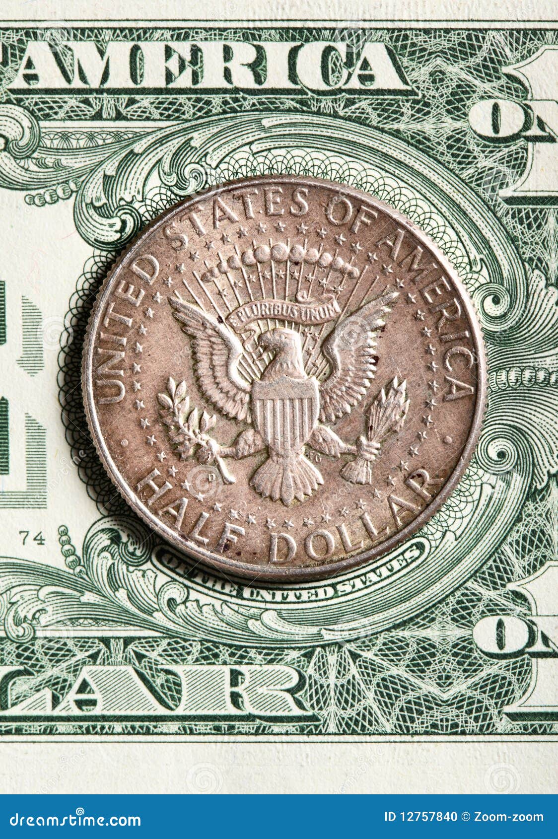 Half dollar stock photo. Image of closeup, national, close - 12757840