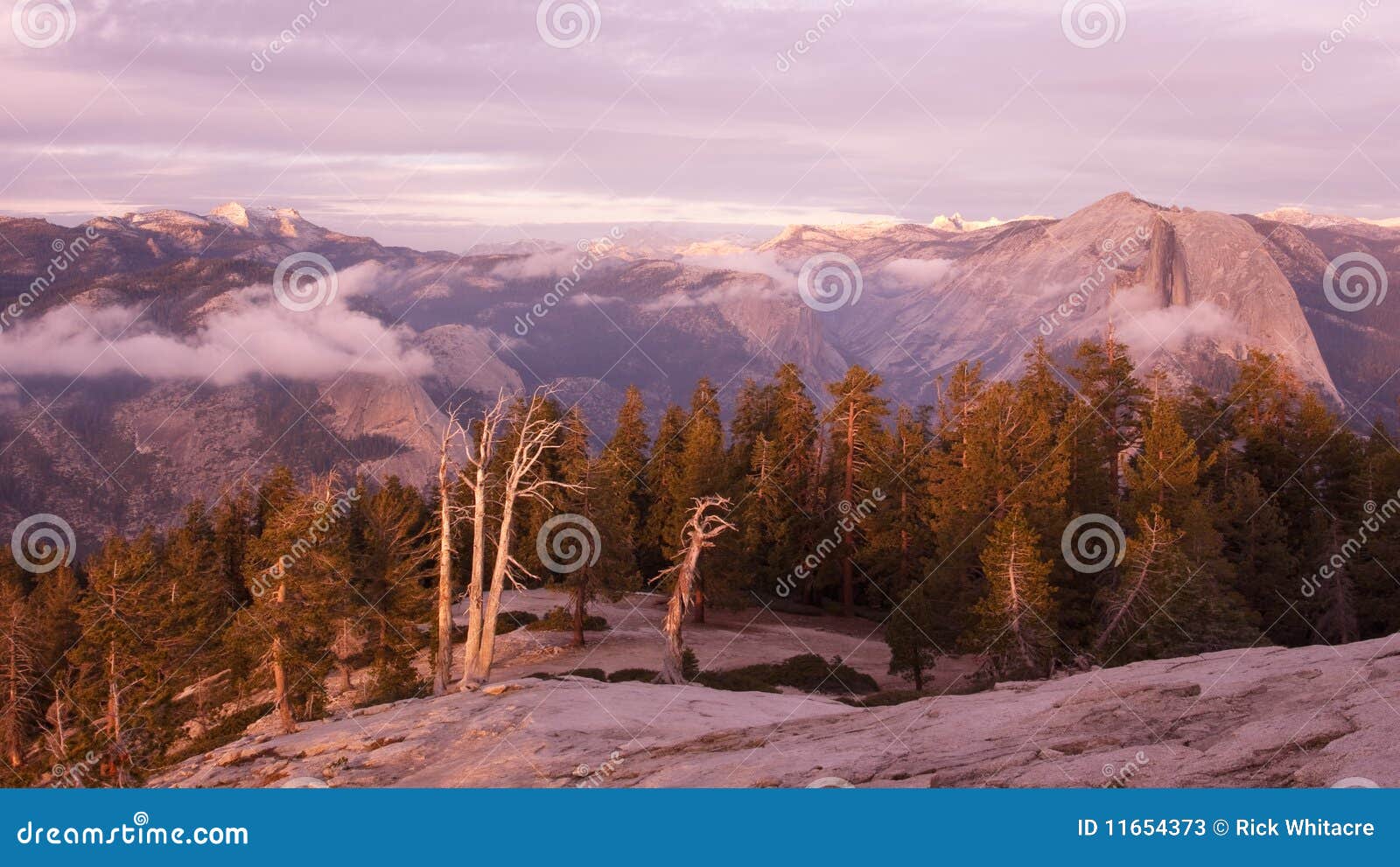 Half Dome and Mount Hoffman in Late Afternoon Stock Image - Image of ...