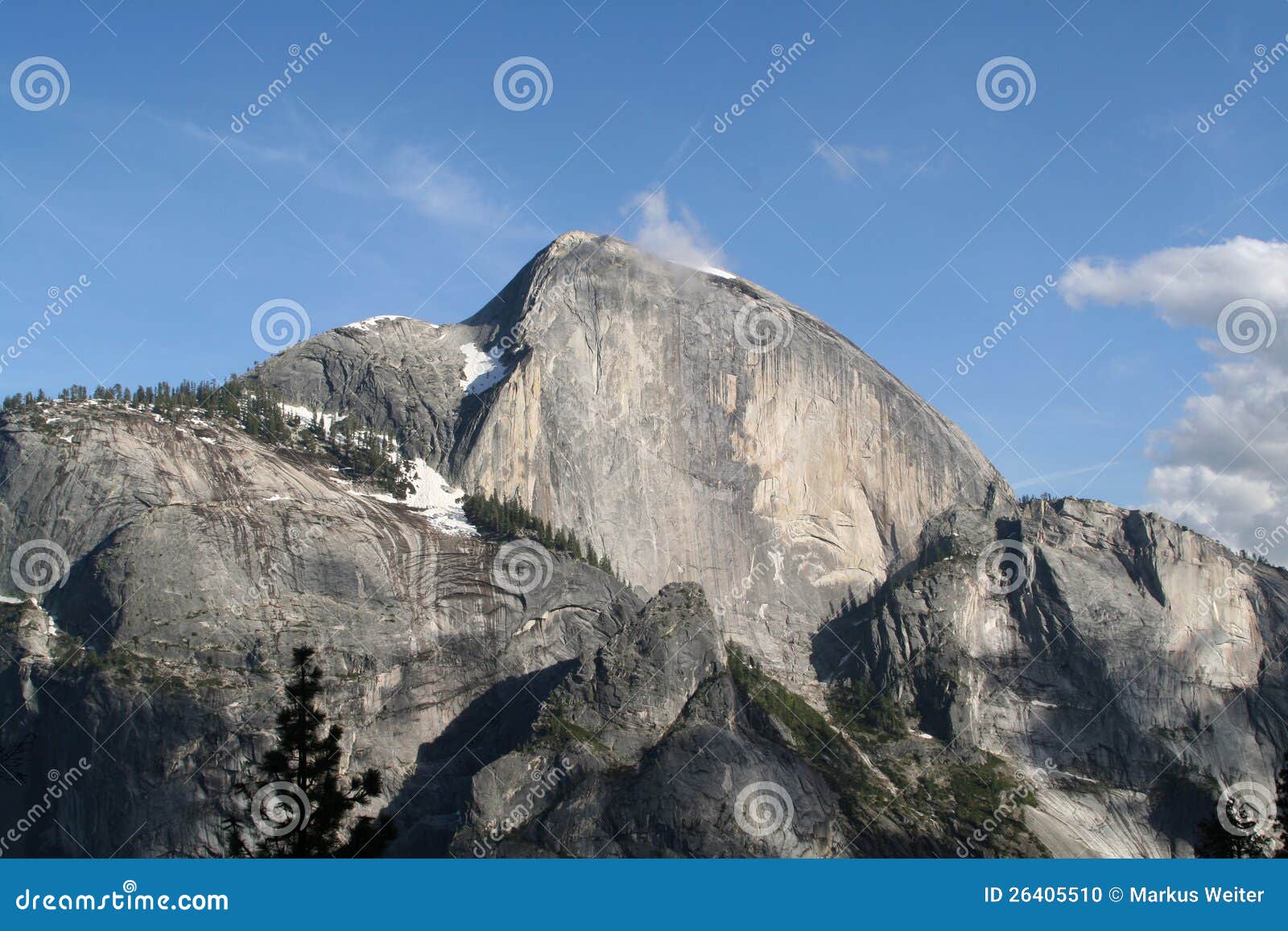 Half Dome rock formation stock photo. Image of scenery - 26405510