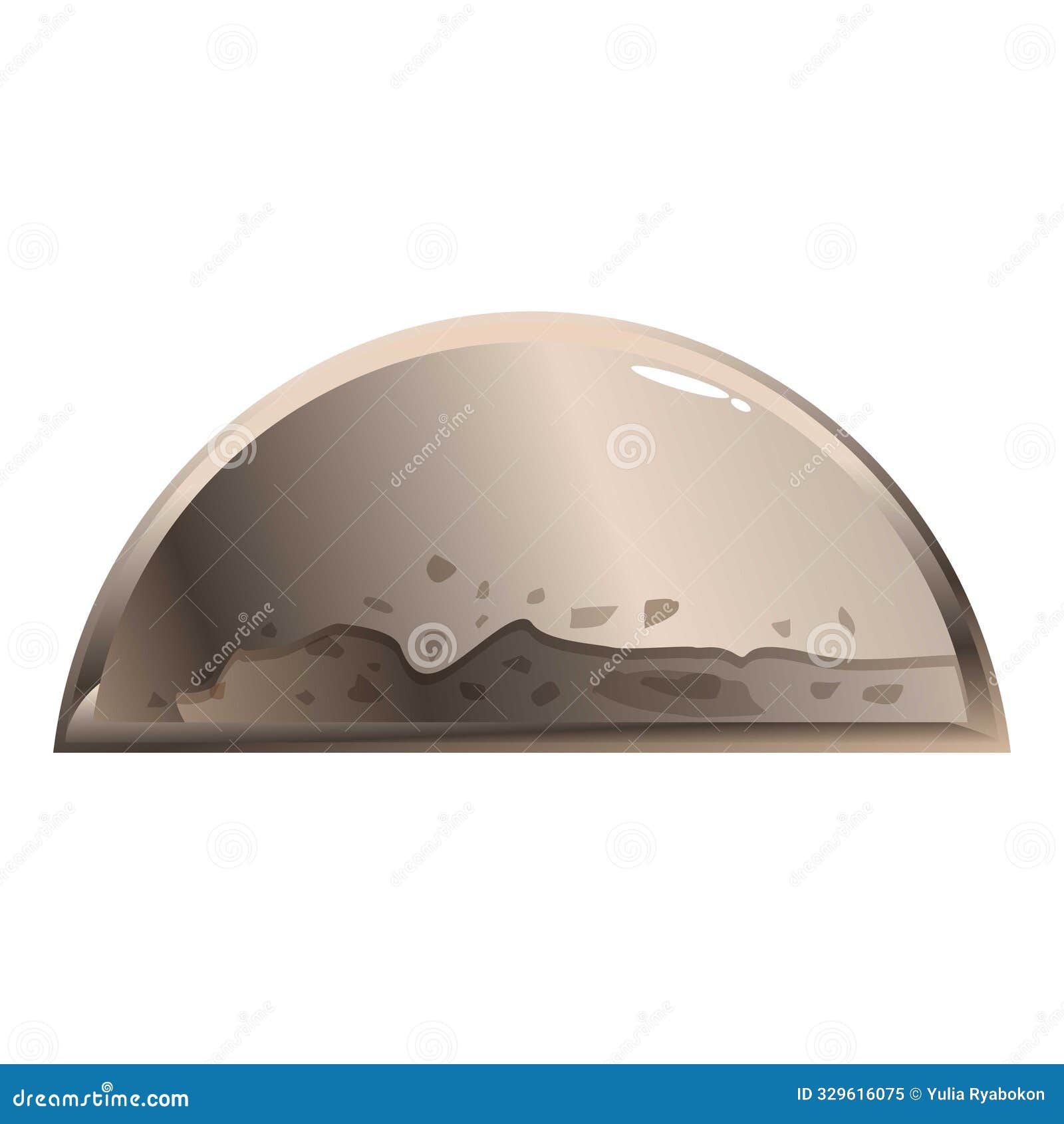 Half Earth Globe Showing Inside Core Structure of Planet Stock Vector ...