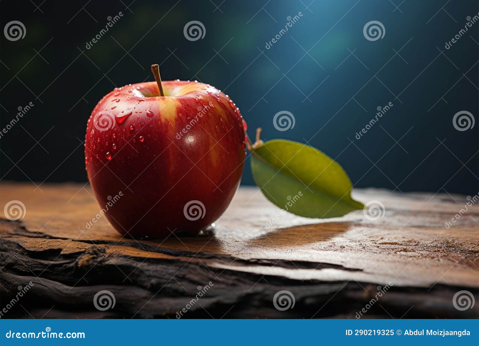 A Half Eaten Apple Sits Quietly upon the Tables Surface Stock ...