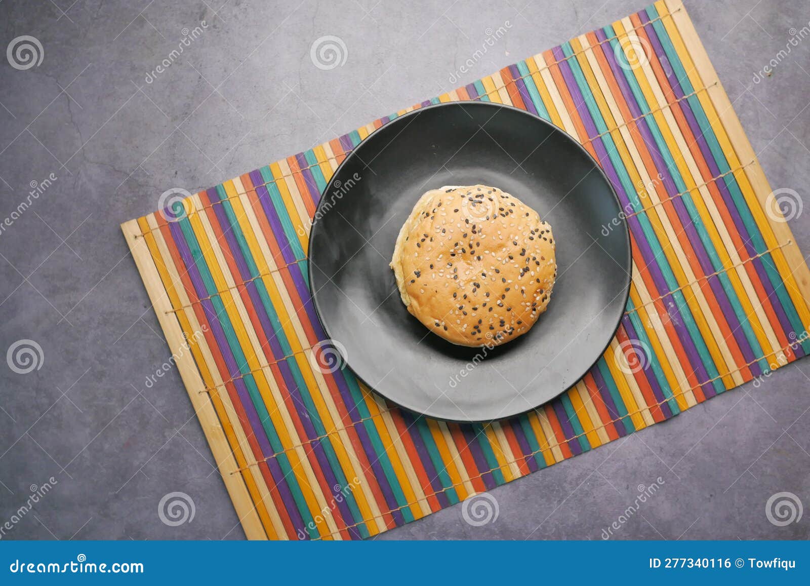 Half Eaten Beef Burger on Table Close Up Stock Photo - Image of meat ...