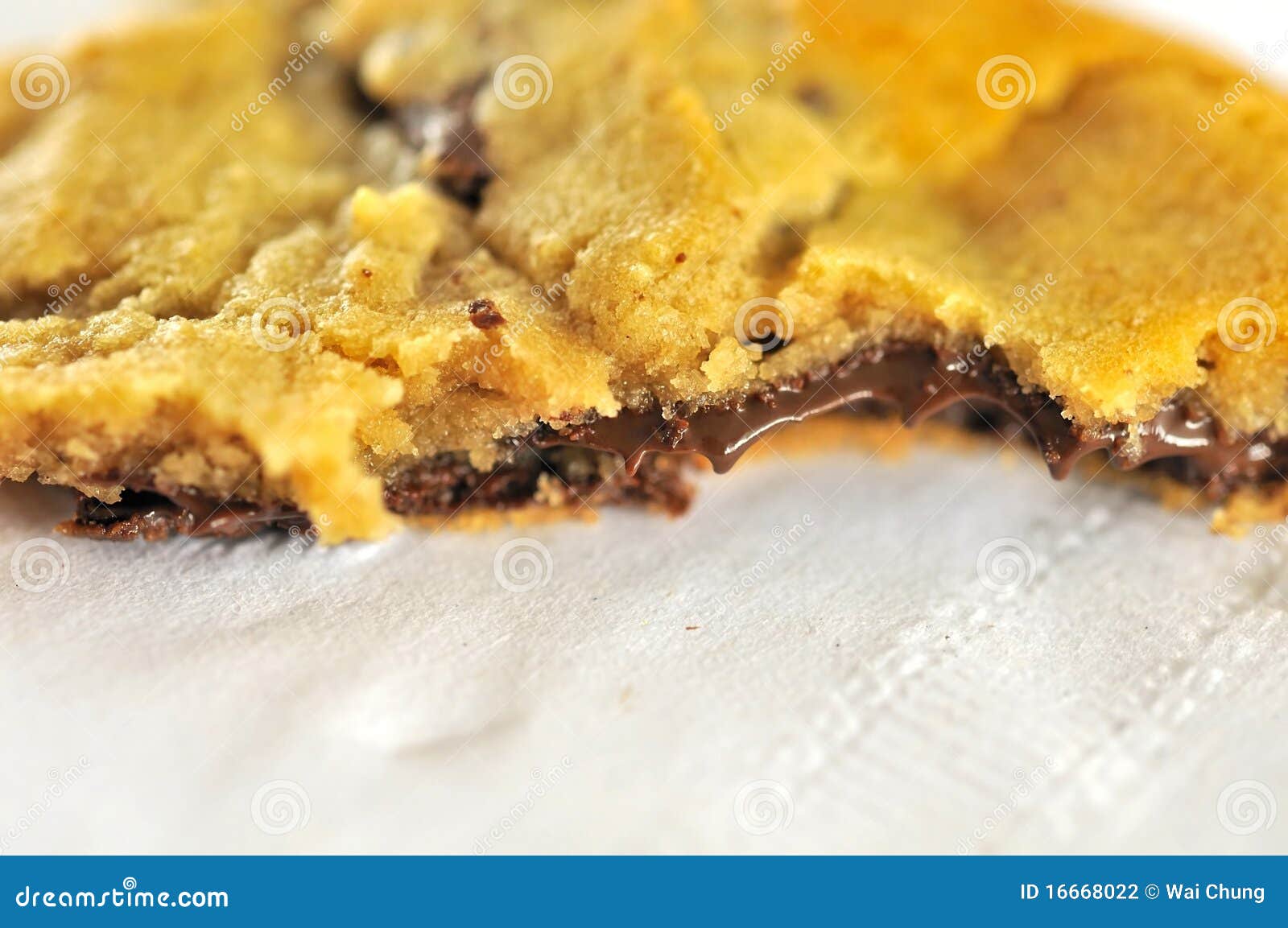 Half Eaten Chocolate Cookie Stock Photo - Image of unhealthy, eaten ...