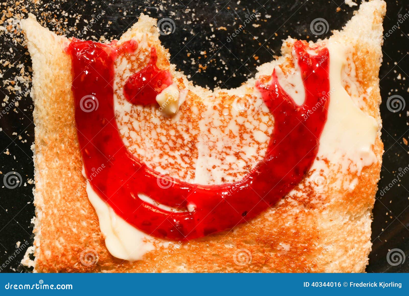 Half eaten toast stock photo. Image of butter, toasted - 40344016
