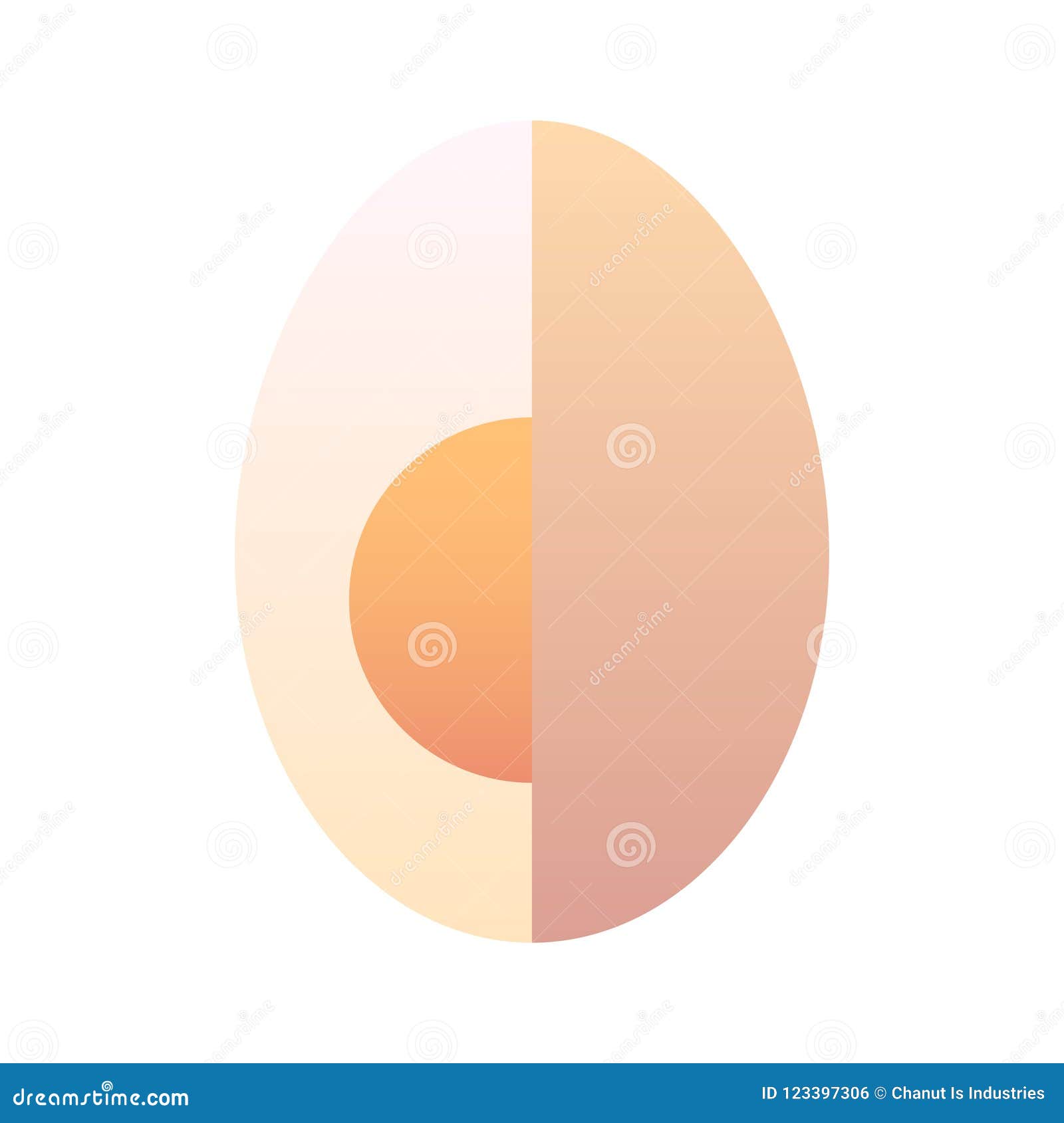 Egg gradient illustration stock vector. Illustration of healthy - 123397306