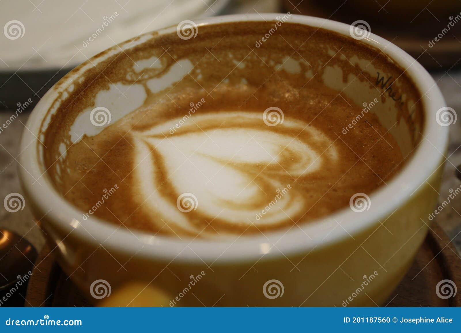 A Half Empty or Half Full Cup of Coffee Stock Photo - Image of full ...