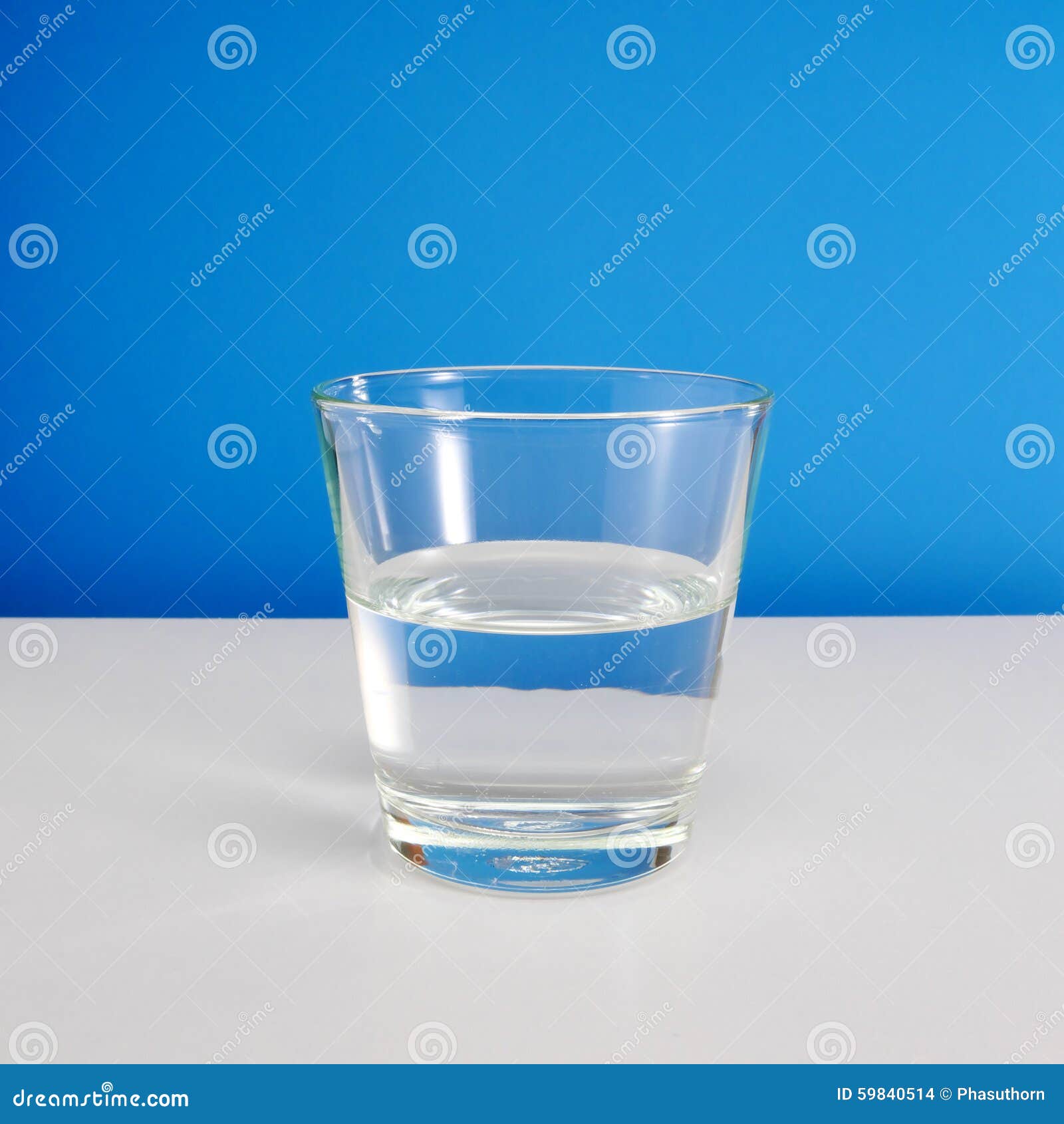 Half Empty or Half Full Glass of Water (#2) Stock Photo - Image of ...