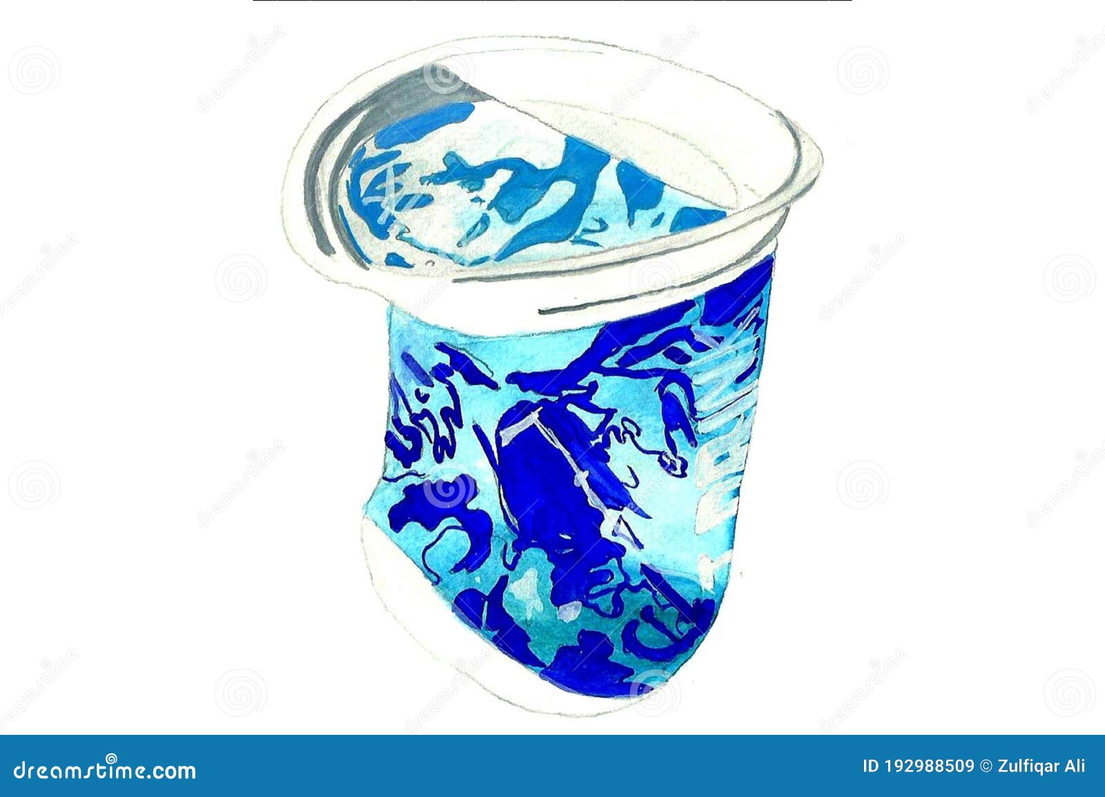 Half Empty Liquid Container Drawing Royalty-Free Stock Photo ...