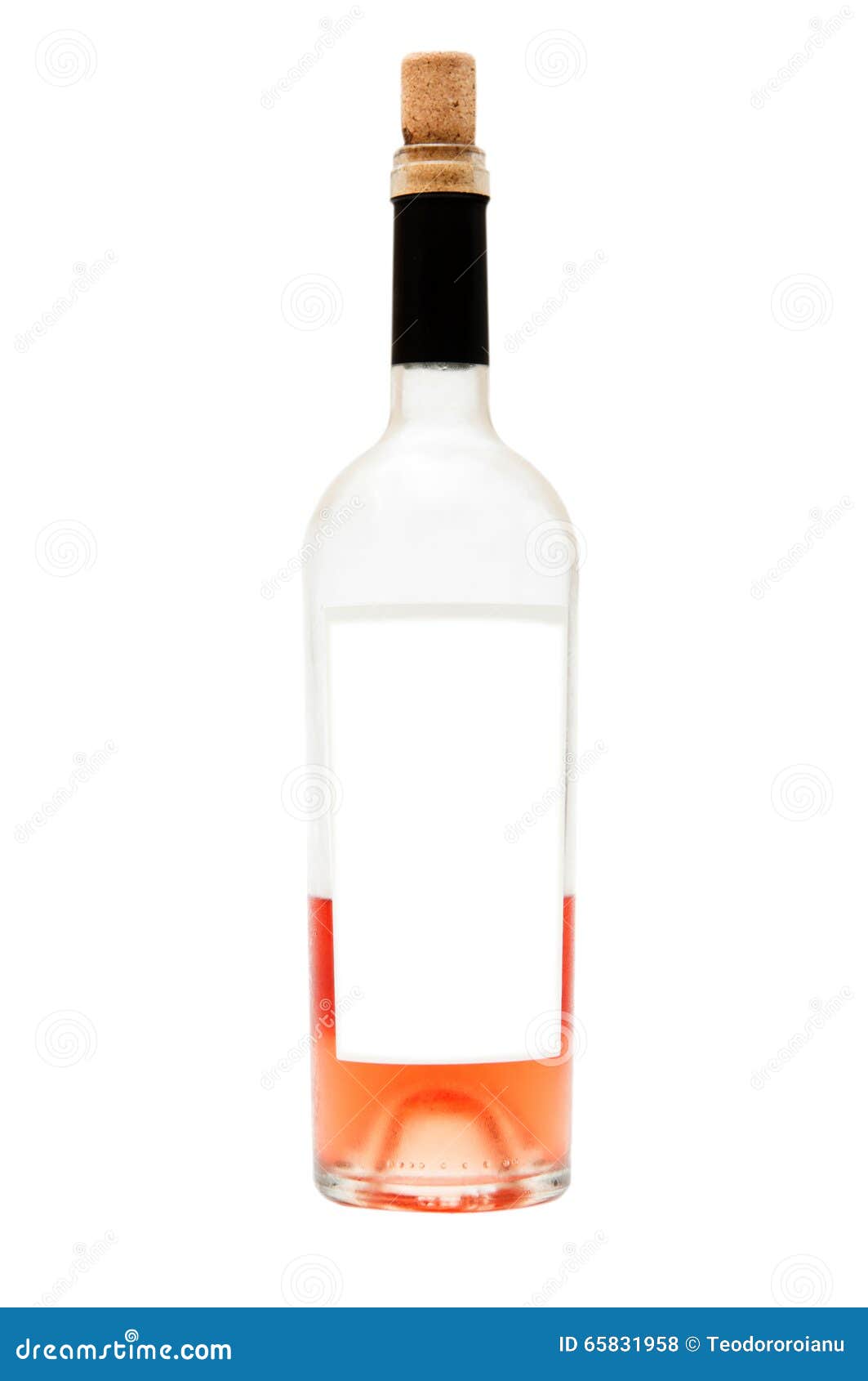 Half empty wine bottle stock photo. Image of background - 65831958