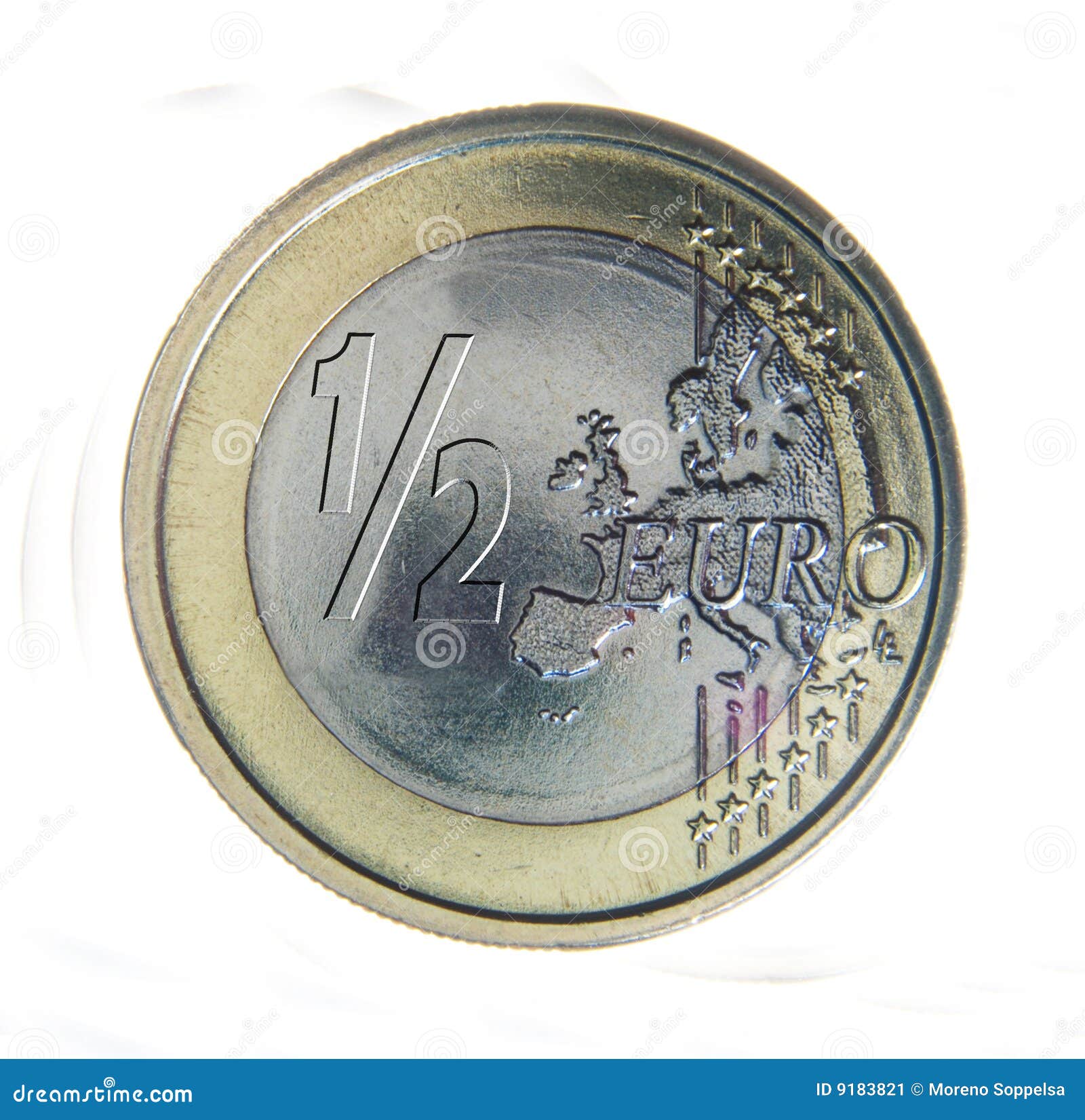 Half euro stock image. Image of cash, coin, european, concept - 9183821