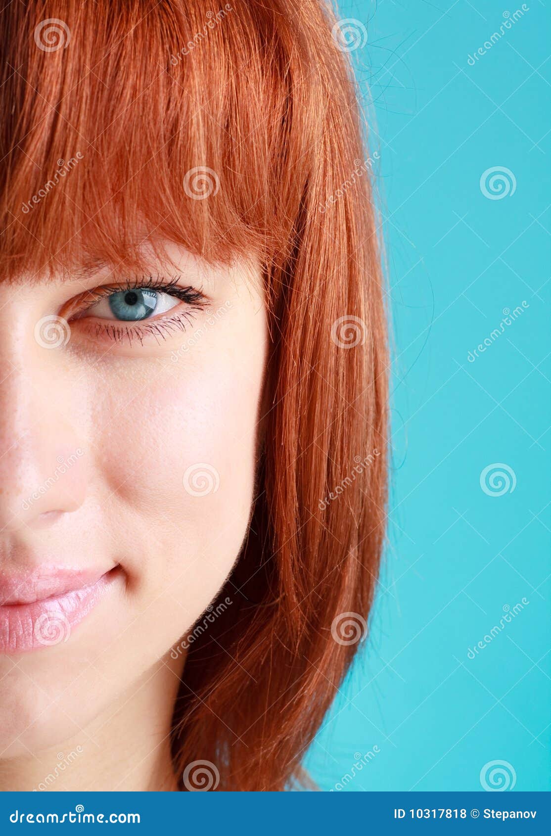 Half face stock photo. Image of hair, young, fresh, adult - 10317818