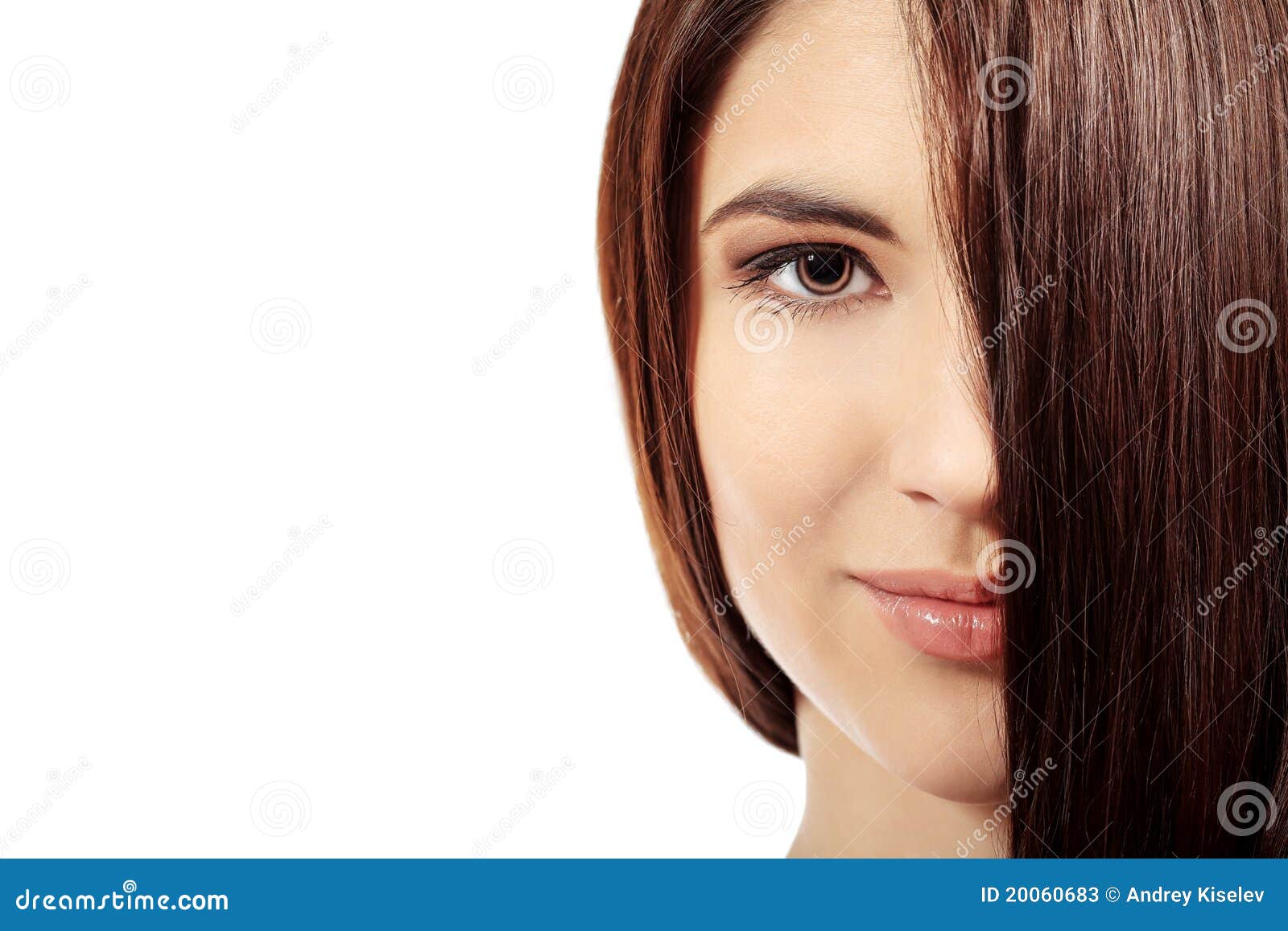 Half face stock image. Image of healing, hairstyle, beauty - 20060683