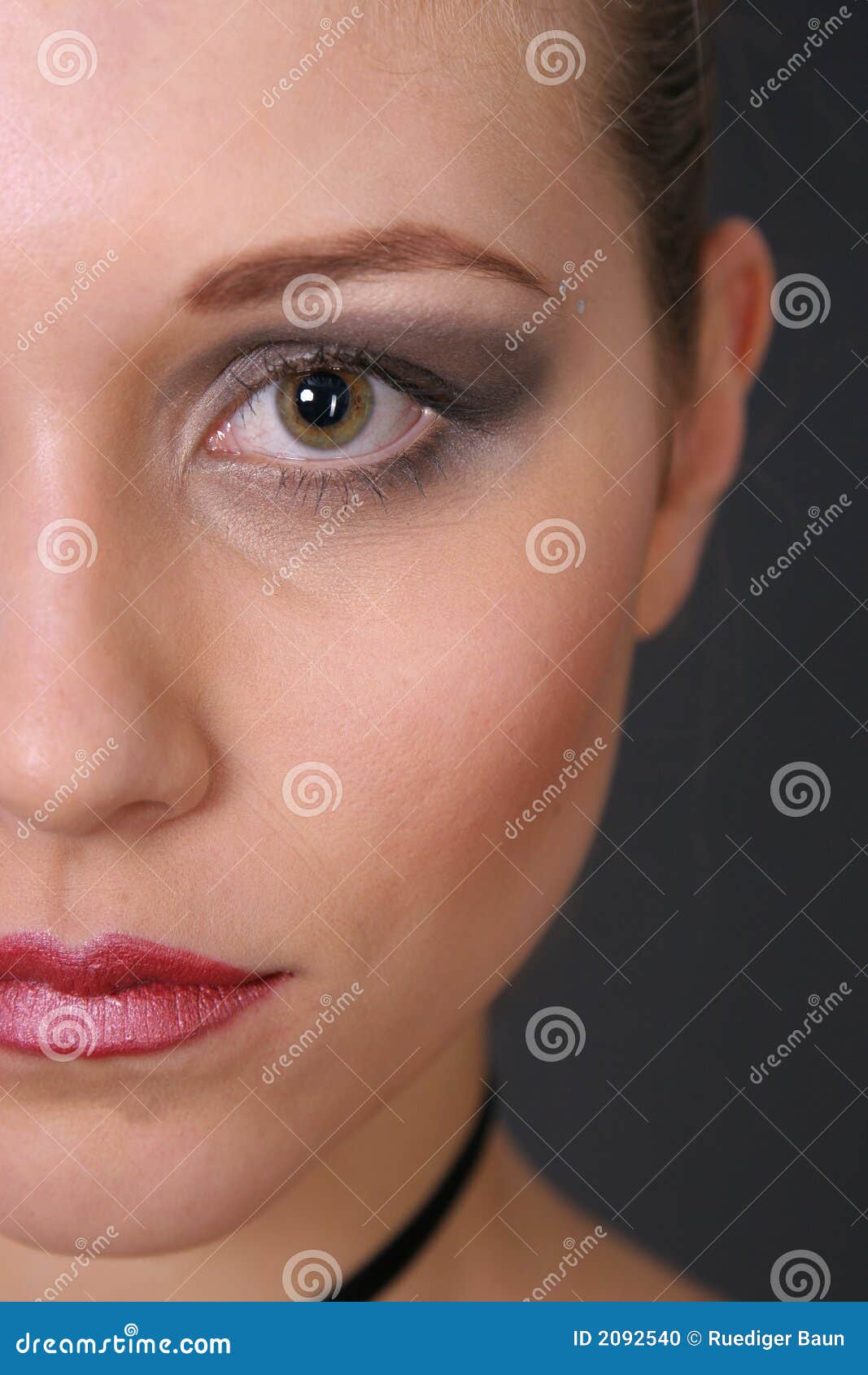 Half face stock photo. Image of attractive, reduced, glamour - 2092540