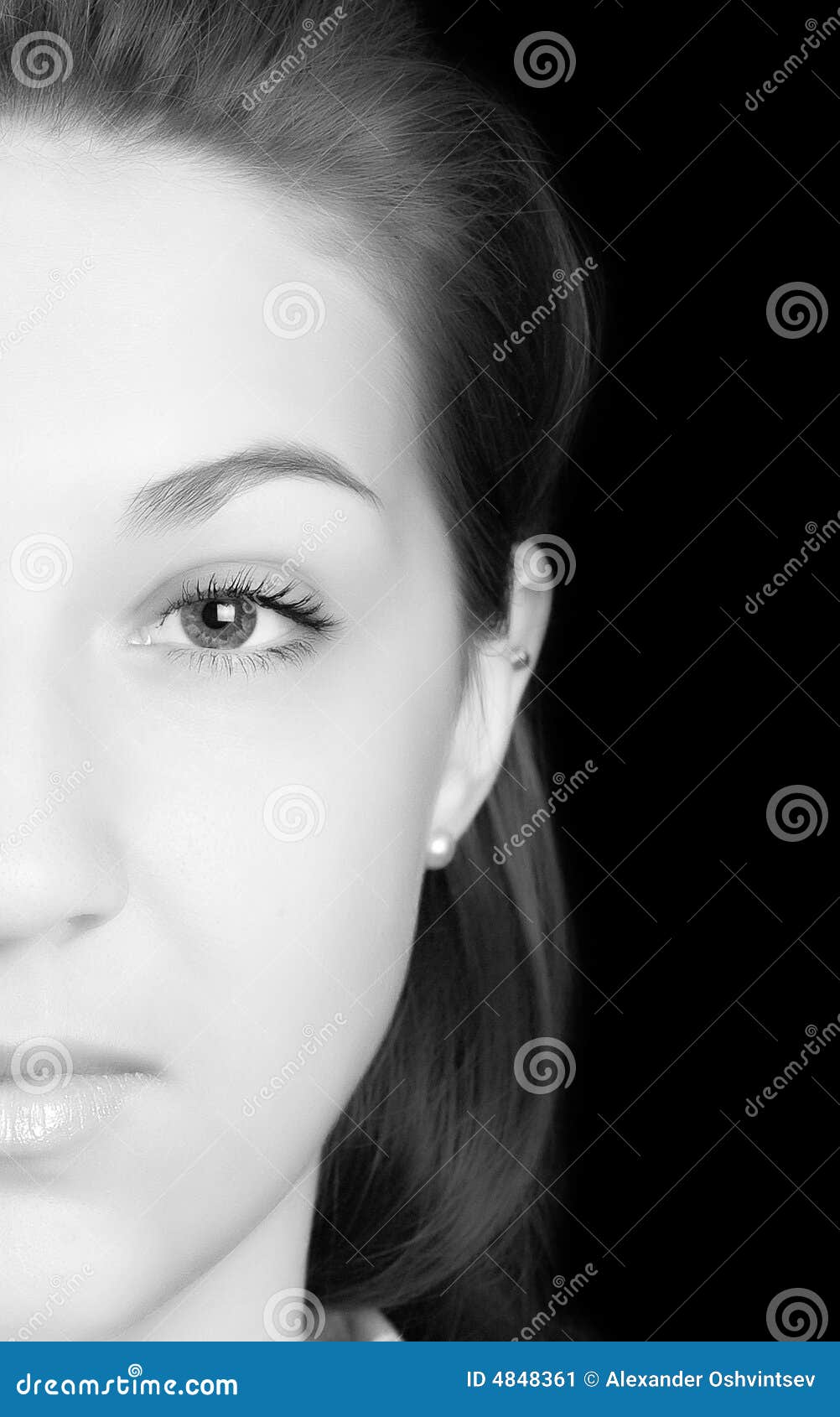 Half Of Face Picture. Image: 4848361