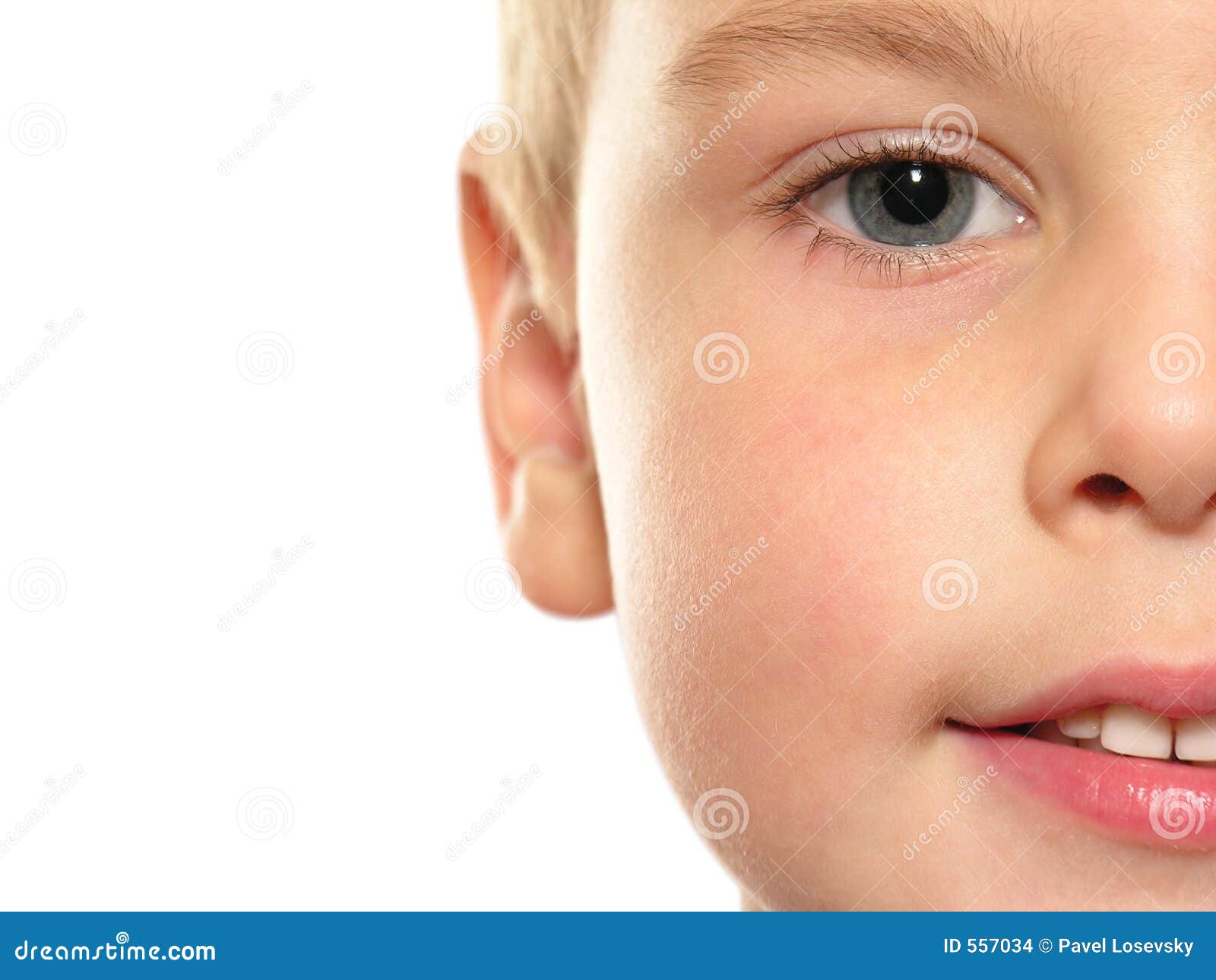 Half face boy stock photo. Image of young, smile, white - 557034