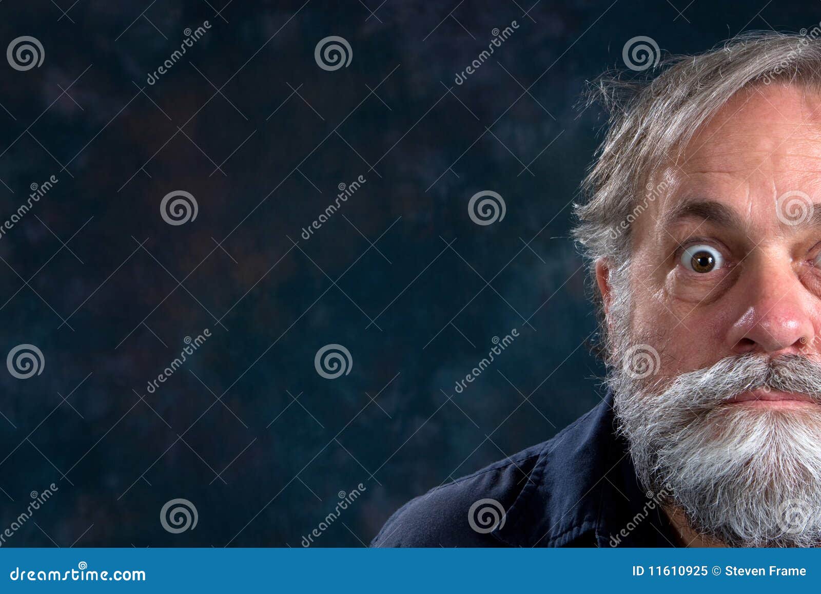 Half Face Bug Eyed stock image. Image of astonishment - 11610925
