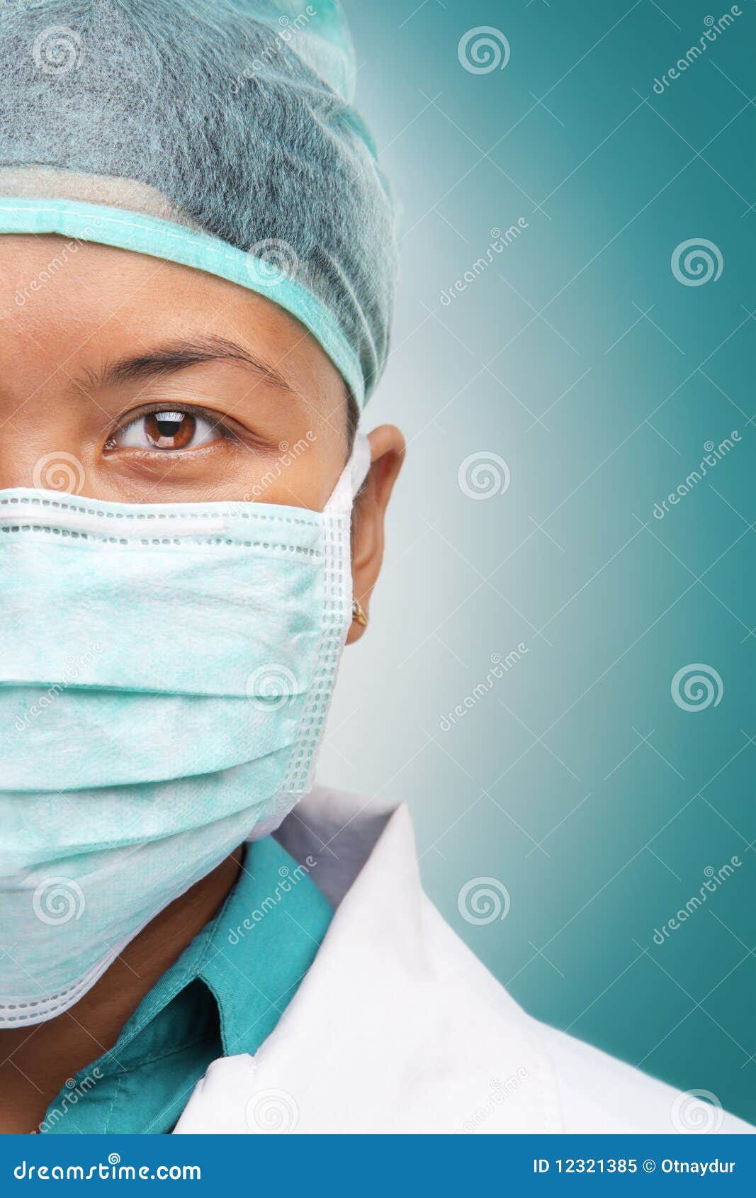 Half face of female doctor stock image. Image of health - 12321385