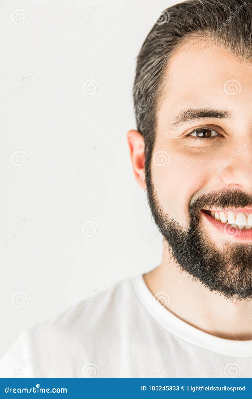 Bearded man stock image. Image of beauty, person, bearded - 105245833