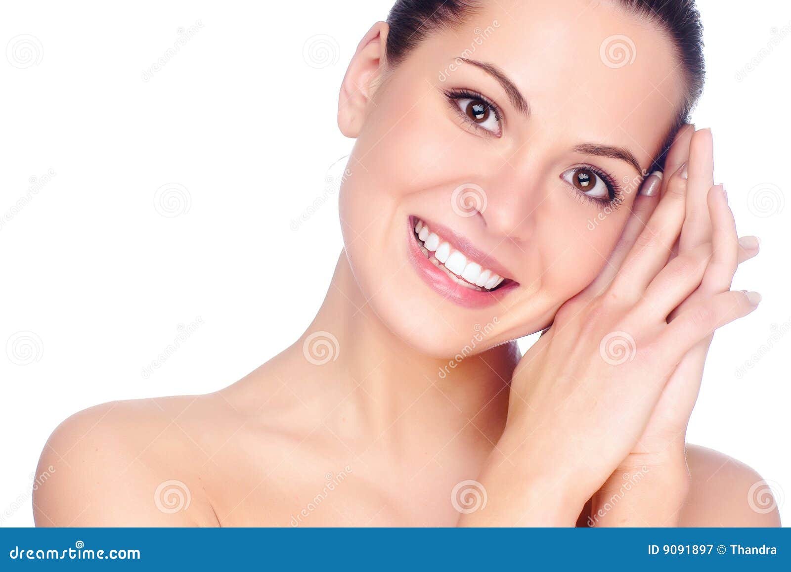 Half face of woman. stock image. Image of fresh, modern - 9091897