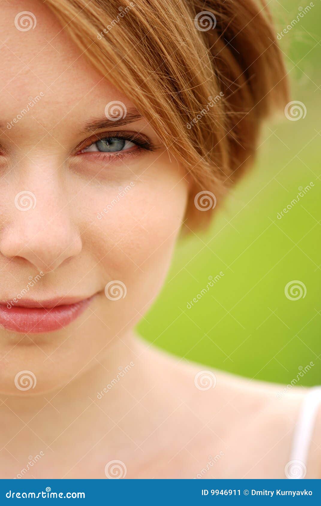 Half face of woman stock image. Image of health, treatment - 9946911
