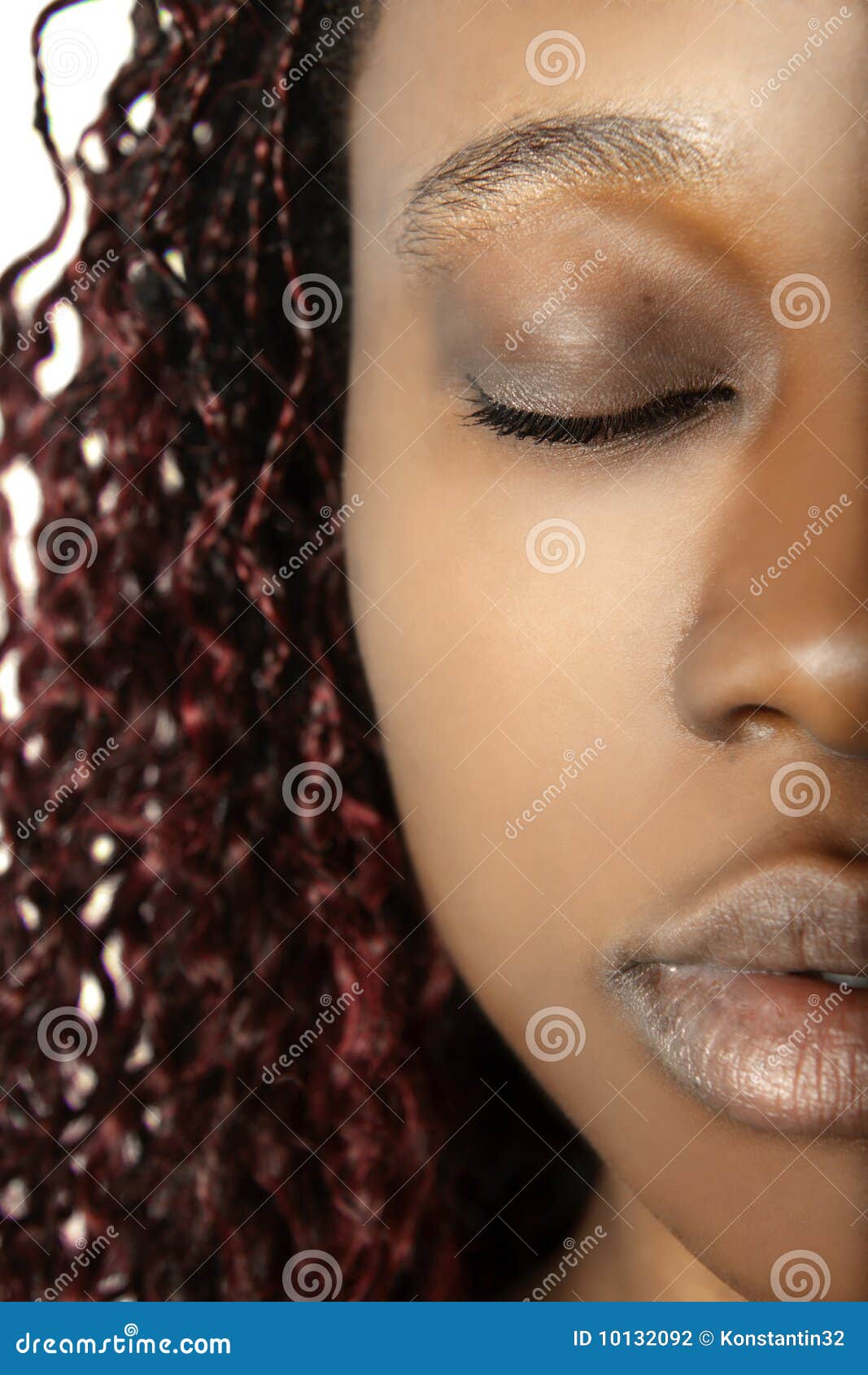 Half face of young woman stock photo. Image of portrait - 10132092