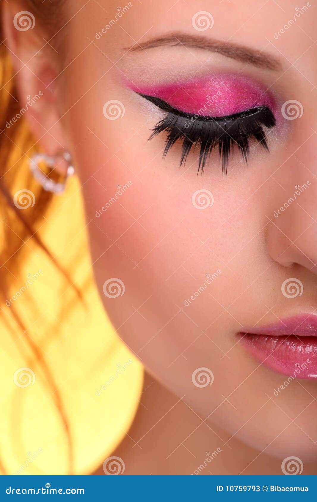 Half of female face stock image. Image of face, person - 10759793