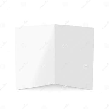 A4 Half-fold Blank Template Design. Flyer with Copy Space Stock Vector ...