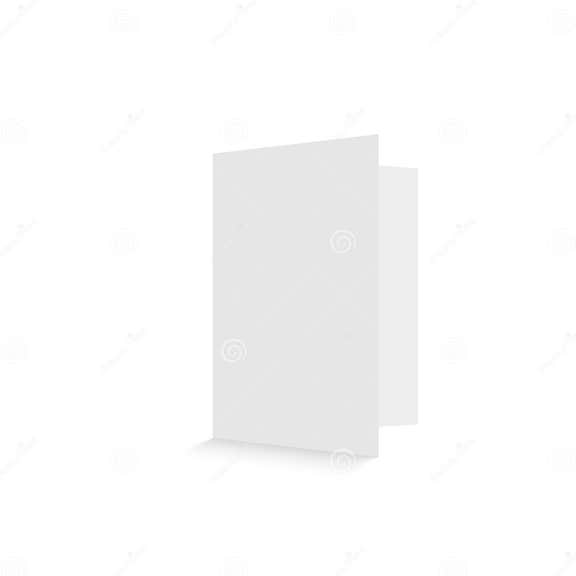 A4 Half-fold Blank Template Design. Flyer with Copy Space Stock Vector ...