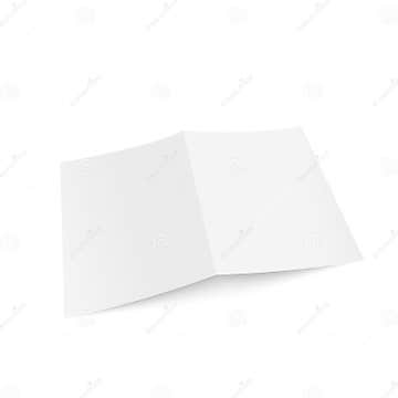 A4 Half-fold Blank Template Design. Flyer with Copy Space Stock Vector ...