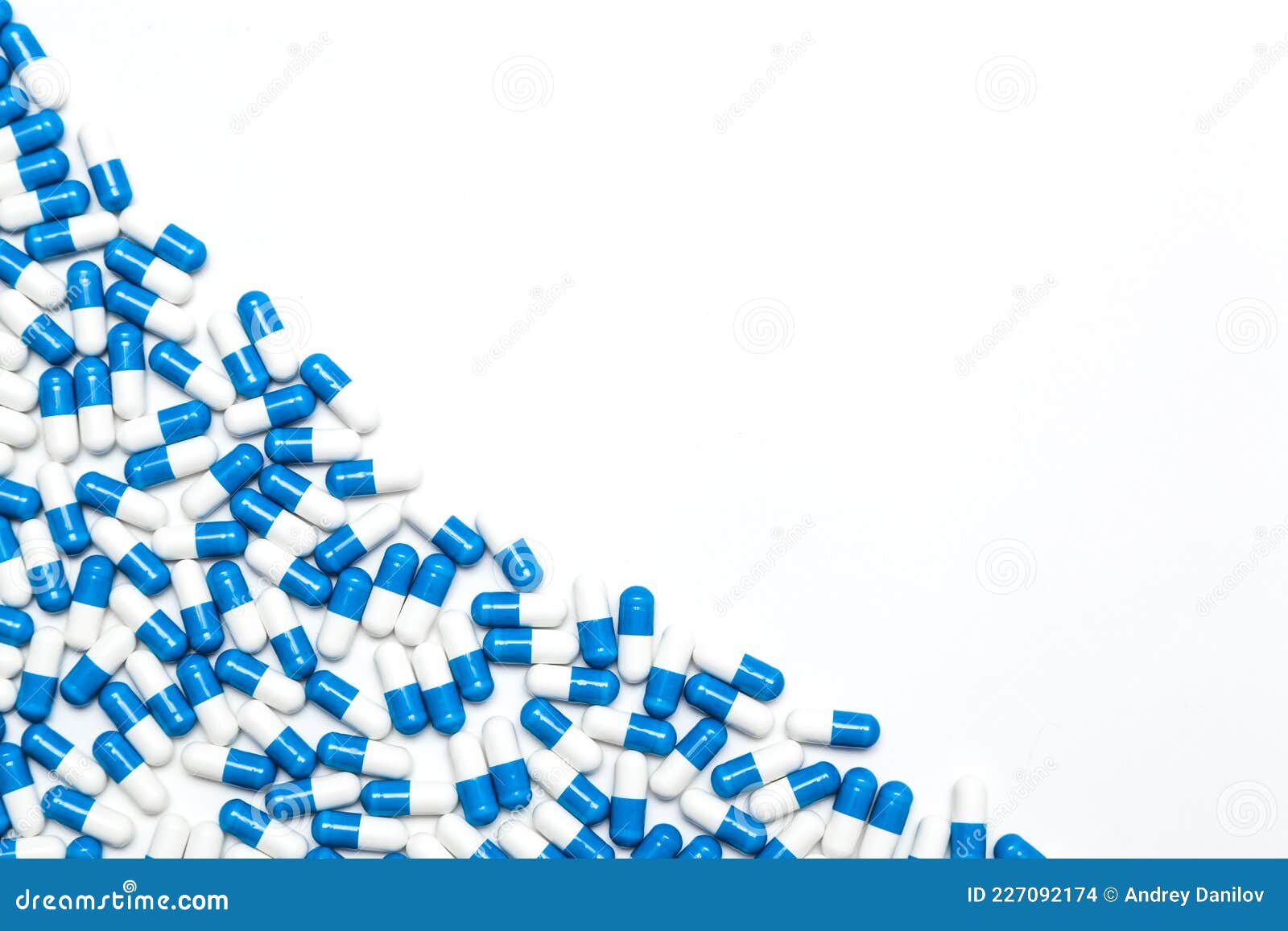 Half Frame in Medical Capsules and Half Frame White for Inserting Text ...