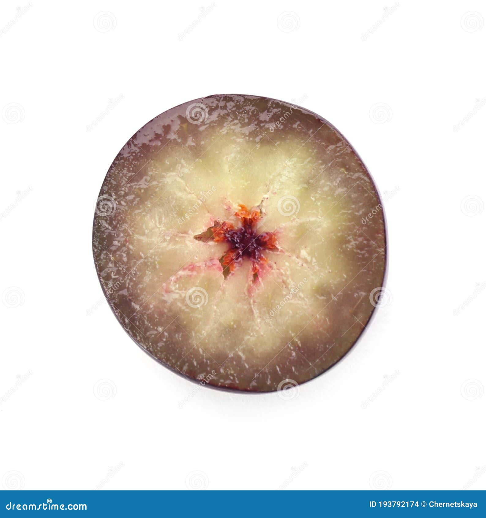 Half of Fresh Acai Berry Isolated Stock Photo - Image of crop, berry ...