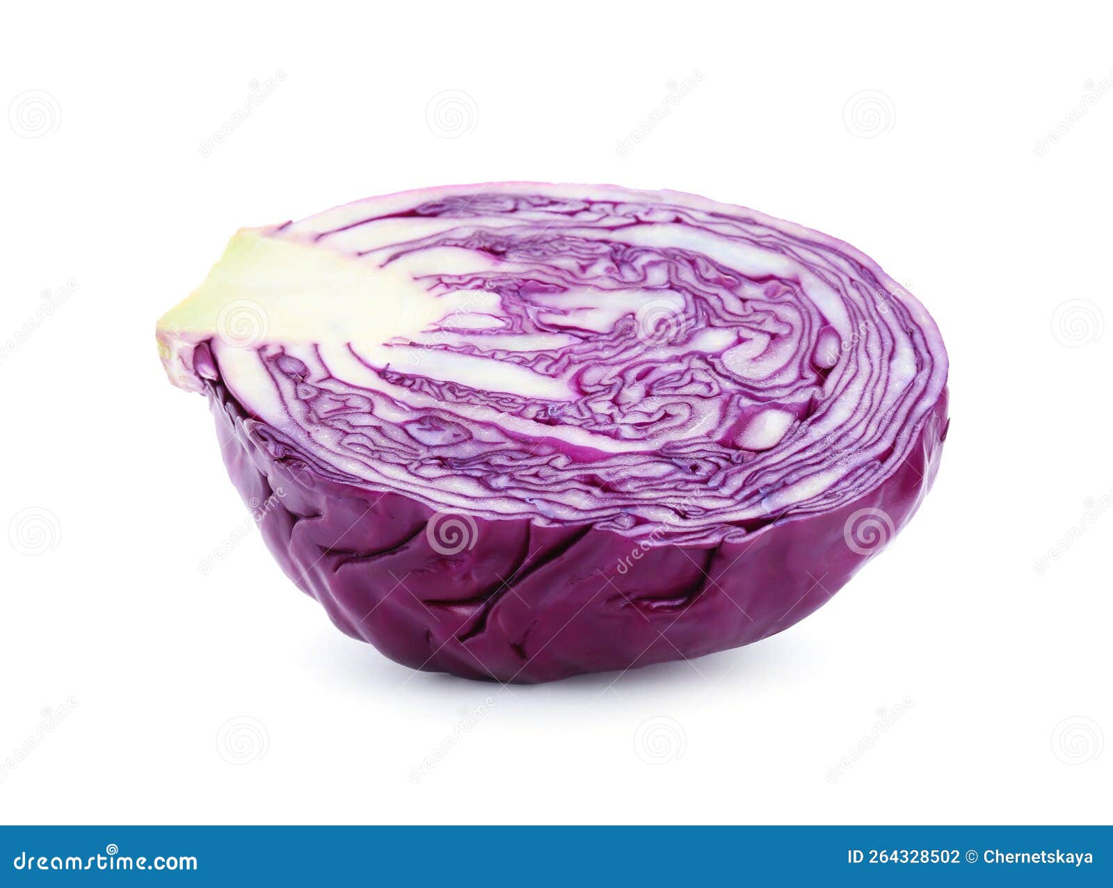 Half of Fresh Red Cabbage Isolated on White Stock Photo - Image of ...