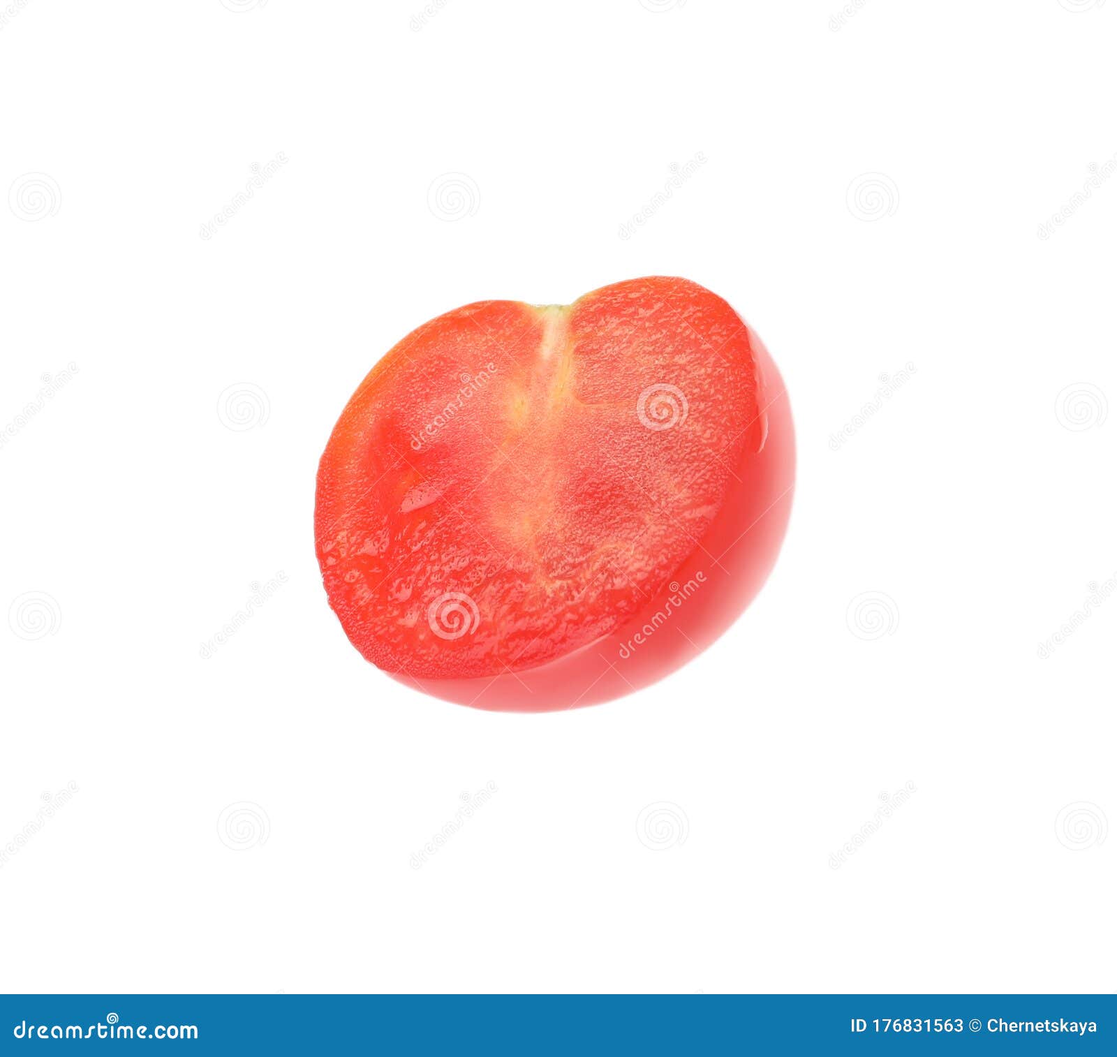 Half of Fresh Ripe Cherry Tomato Isolated Stock Image - Image of plant ...