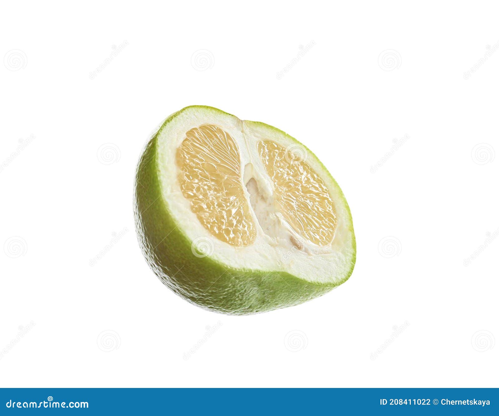 Half of Fresh Ripe Sweetie Fruit Isolated on White Stock Photo - Image ...