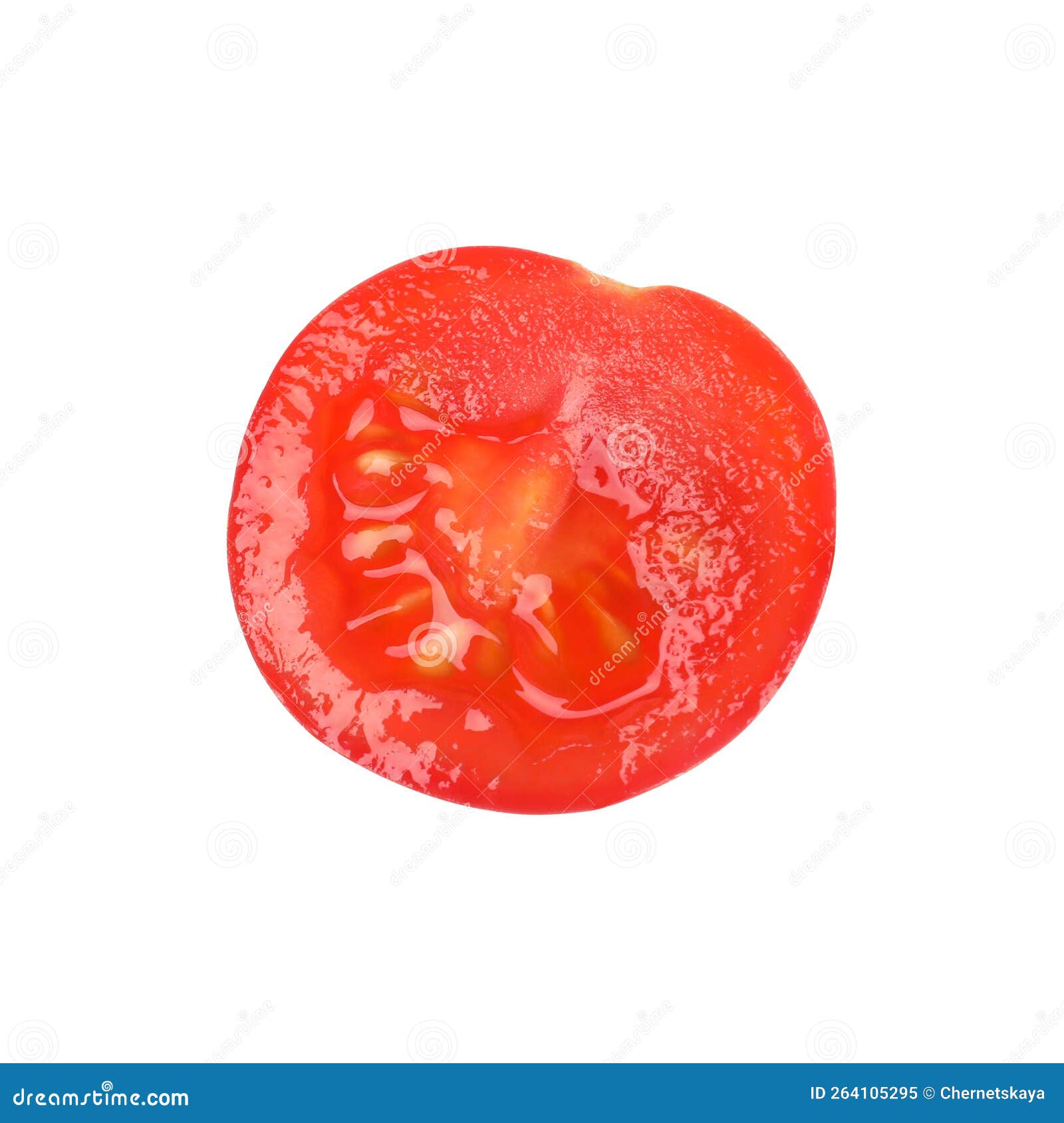 Half of Fresh Ripe Tomato Isolated on White. Healthy Vegetable Stock ...