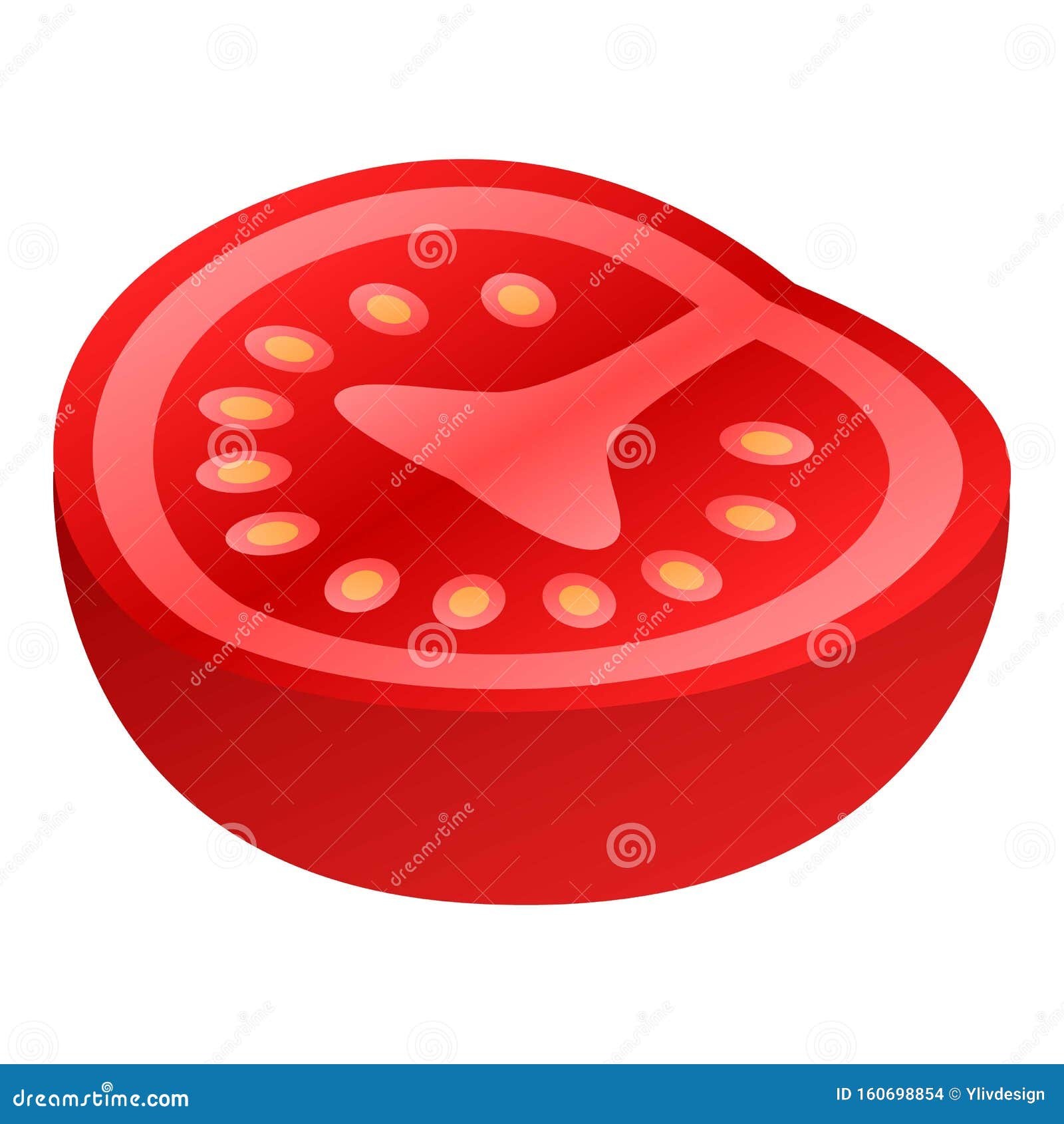 Half Fresh Tomato Icon, Isometric Style Stock Vector - Illustration of ... Half Fresh Tomato Icon, Isometric Style Stock Vector - Illustration of ...